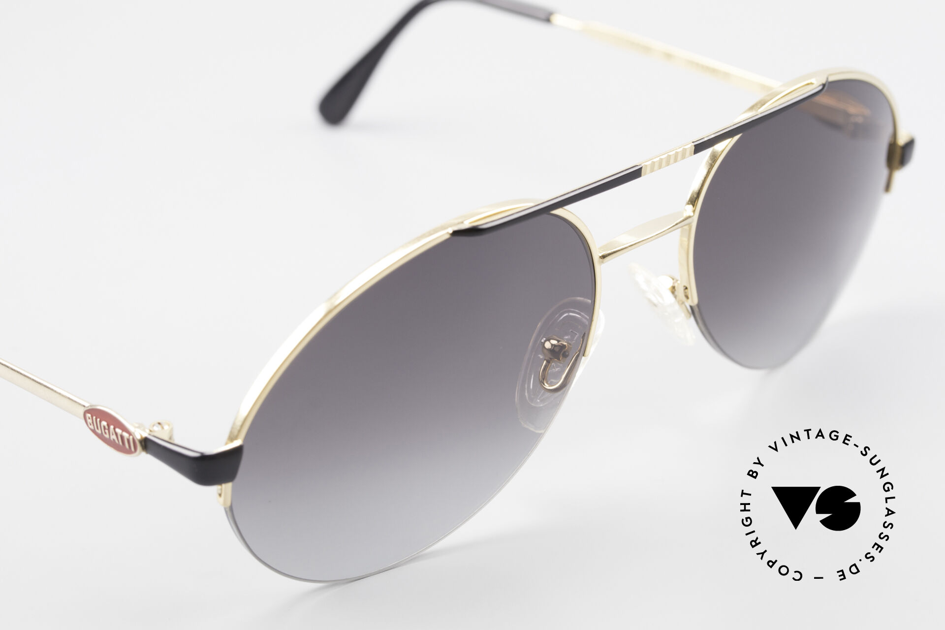 Sunglasses Bugatti 65789 Semi Rimless Vintage Shades