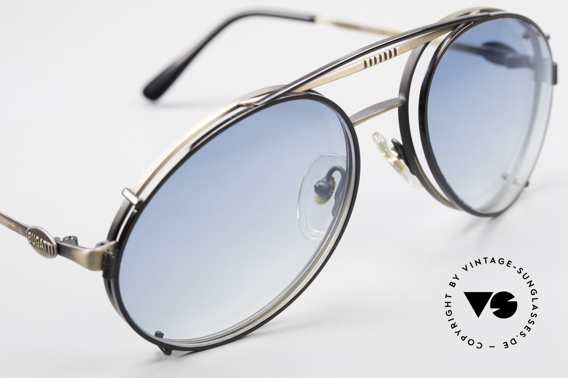 Sunglasses Bugatti 65282 Vintage Frame With Sun Clip