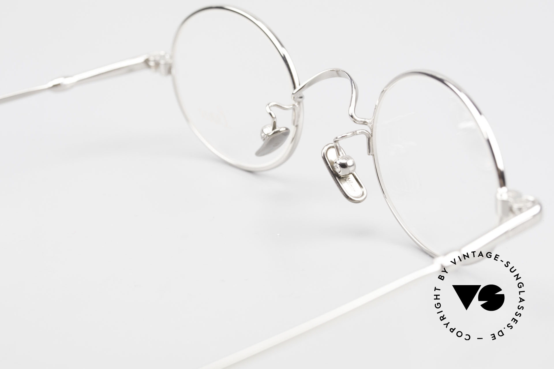 Glasses Lunor V 100 Oval Vintage Specs Platinum