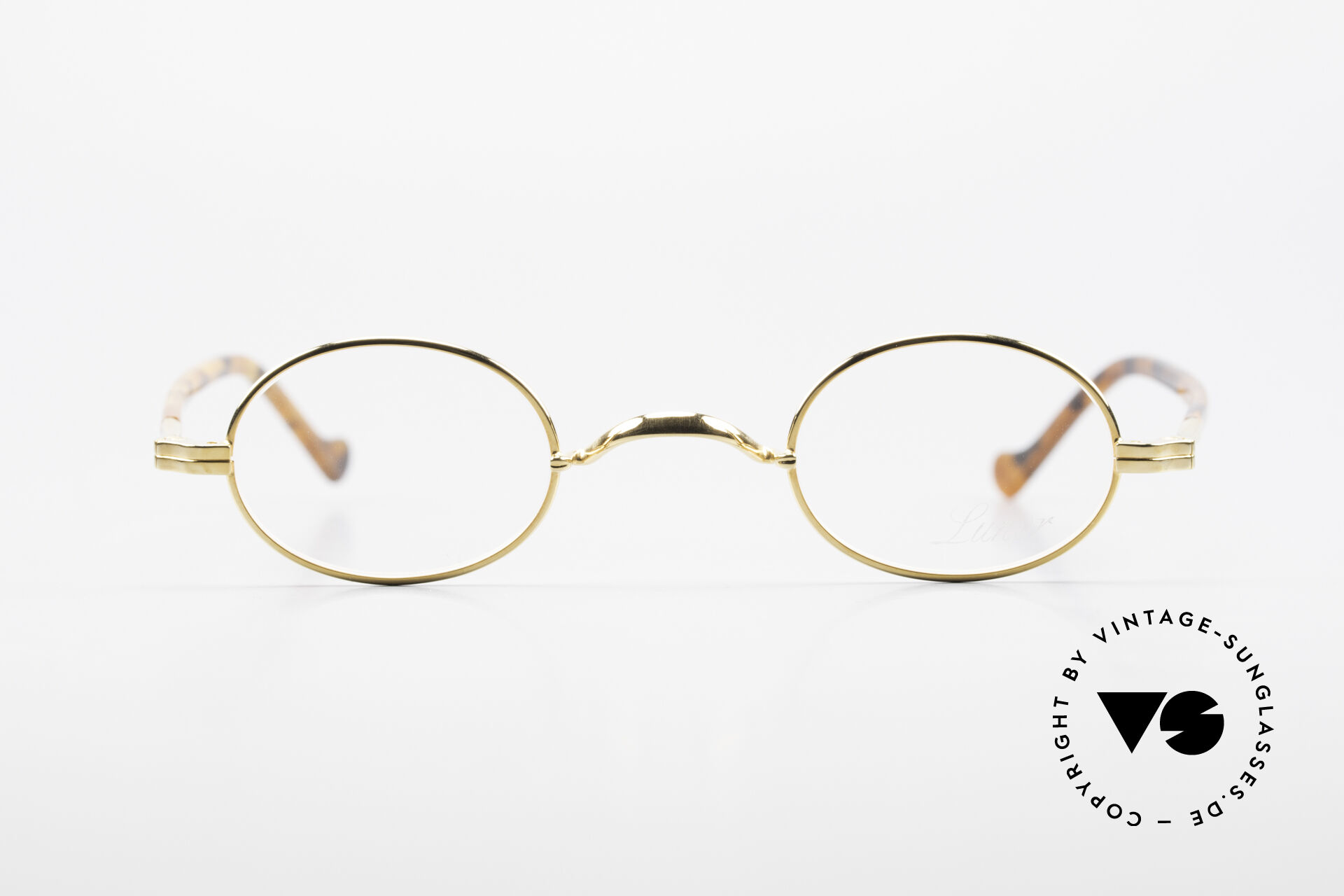 Glasses Lunor II A 04 XS Eyeglasses Oval Gold Plated