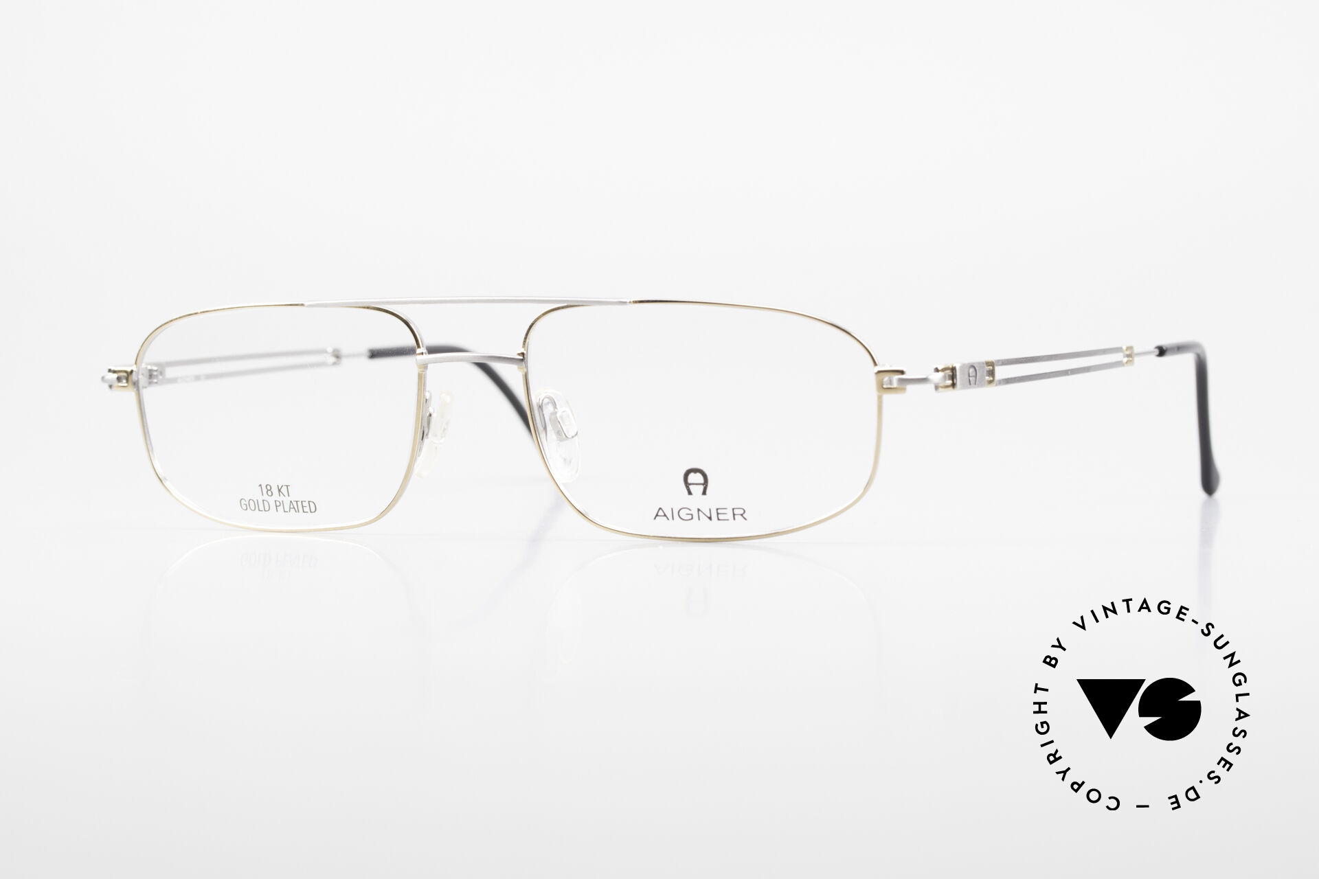 Glasses Aigner EA9111 90's Men's Frame Gold Plated