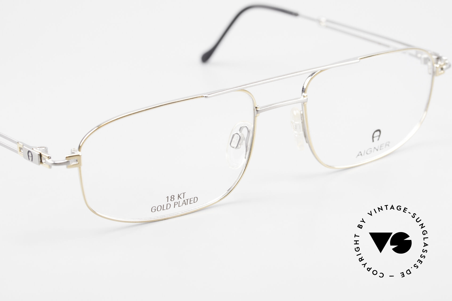 Glasses Aigner EA9111 90's Men's Frame Gold Plated