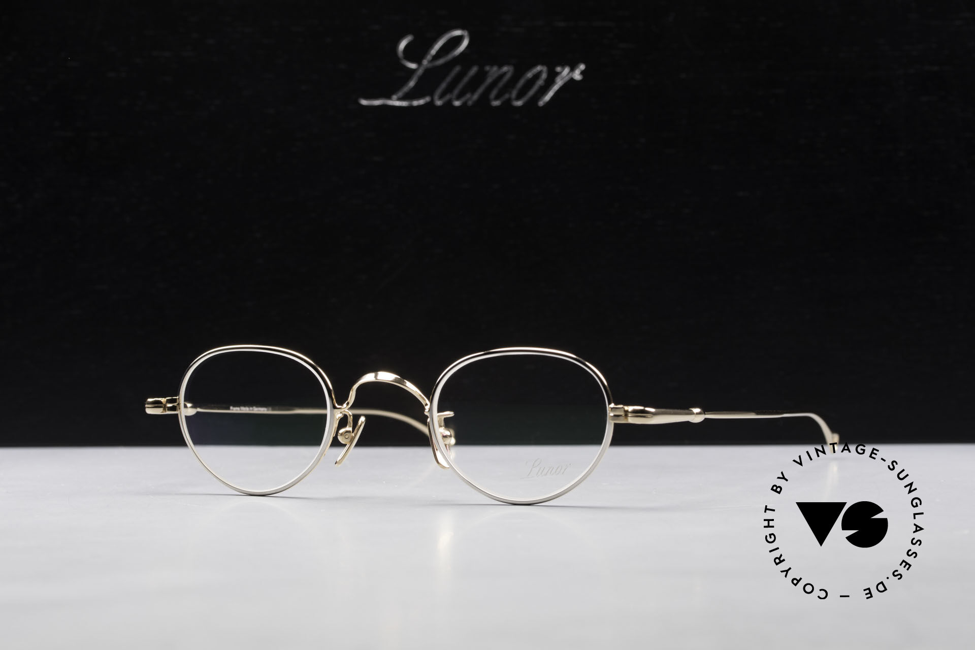 Glasses Lunor V 103 Platinum Frame Front