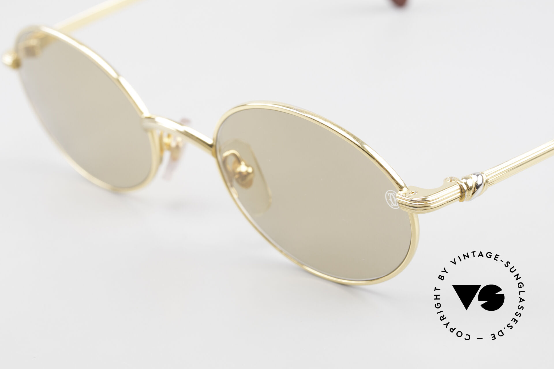 Sunglasses Cartier Sorbonne Oval Luxury Frame 90's