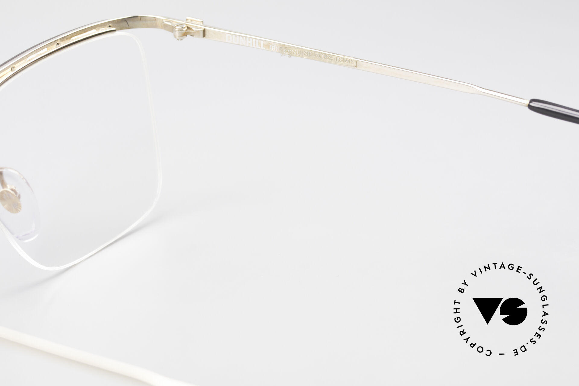Glasses Dunhill 6056 80's Genuine Horn Trims