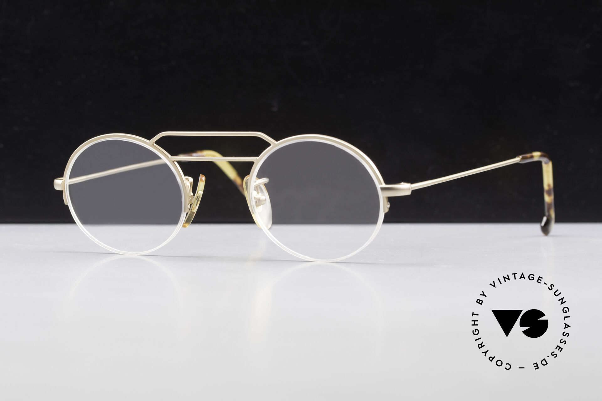 Glasses W Proksch's M5/13 90's Semi Rimless Dulled Gold