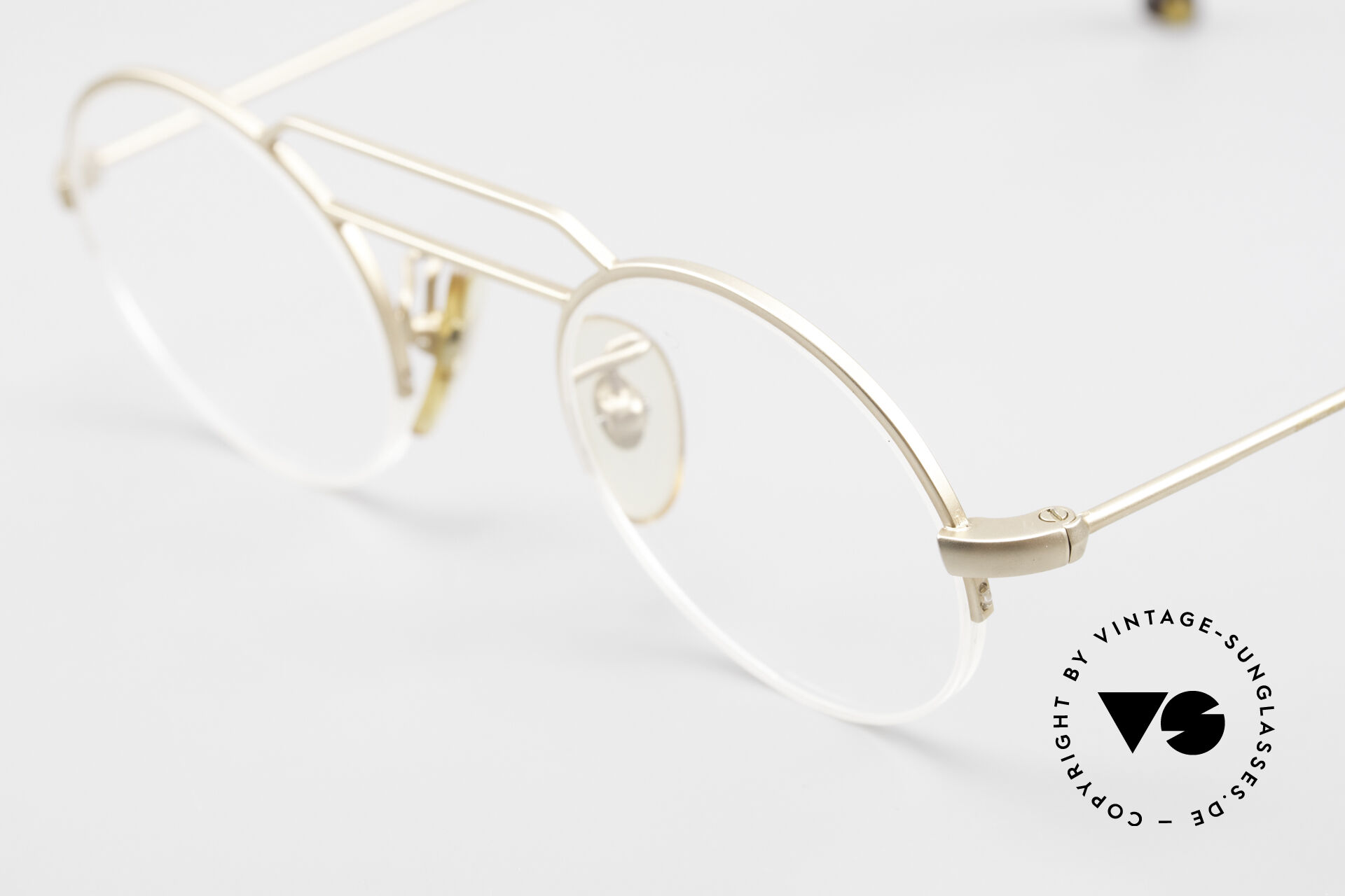 Glasses W Proksch's M5/13 90's Semi Rimless Dulled Gold