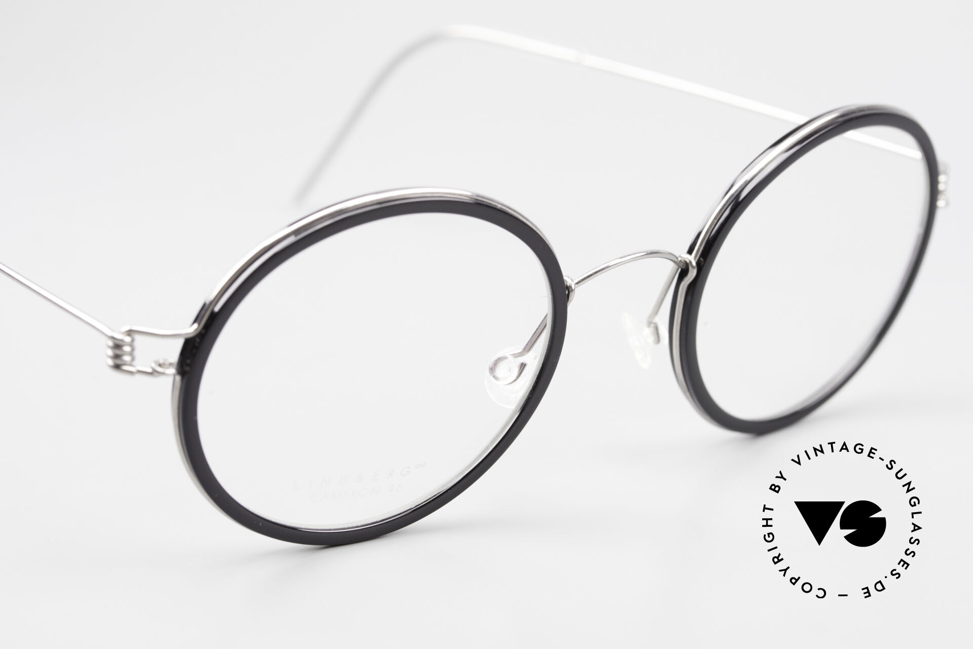 Glasses Lindberg Cameron Air Titan Rim Round Titan Frame Women Men