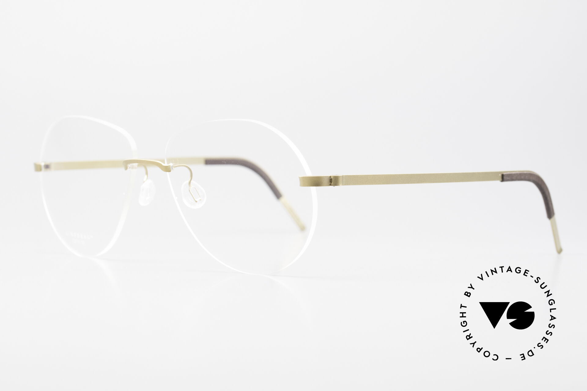 Glasses Lindberg 2311 Strip Titan Rimless Aviator Titanium Frame