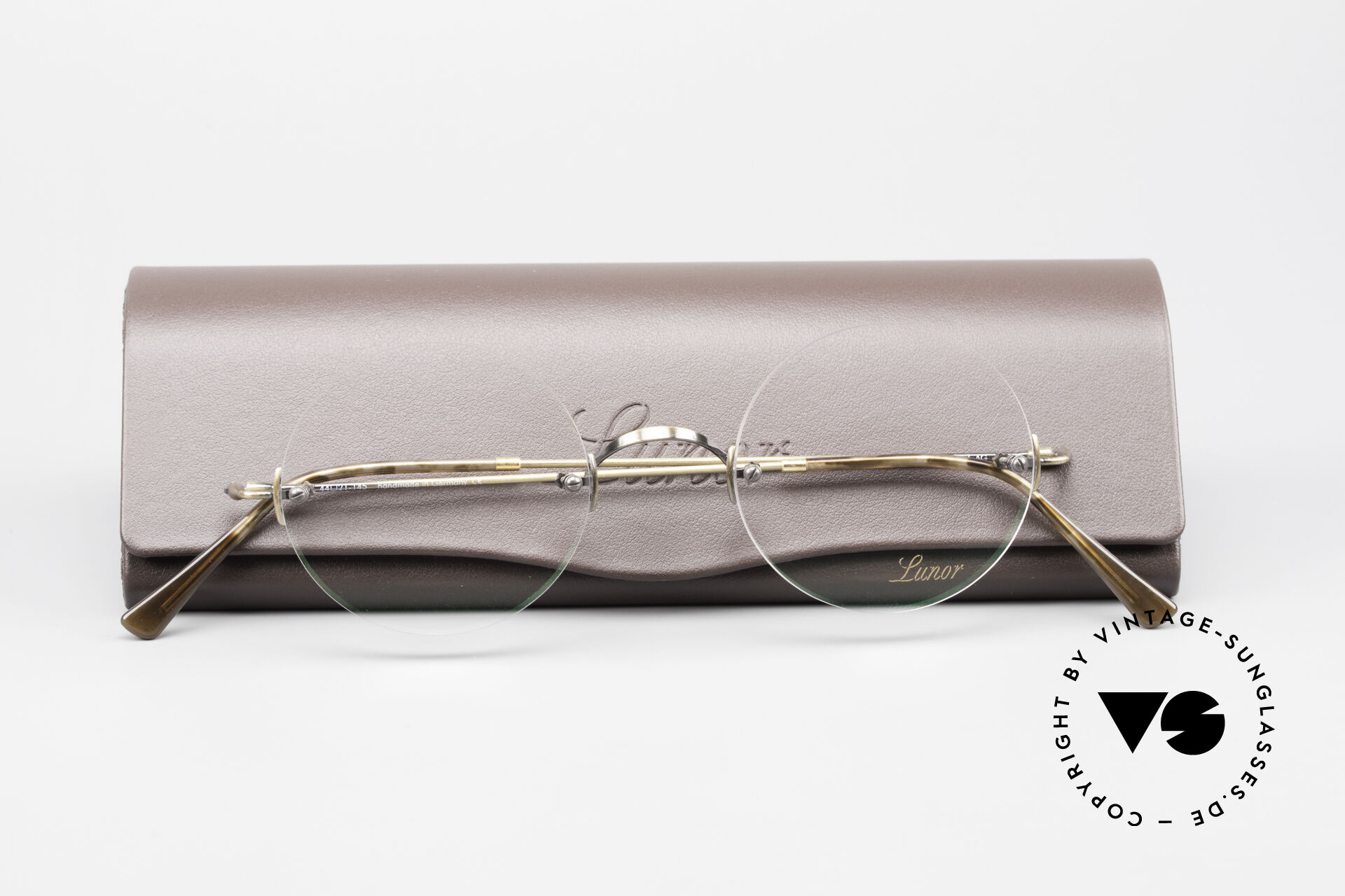 Glasses Lunor Classic Round AG Steve Jobs Glasses Antique Gold