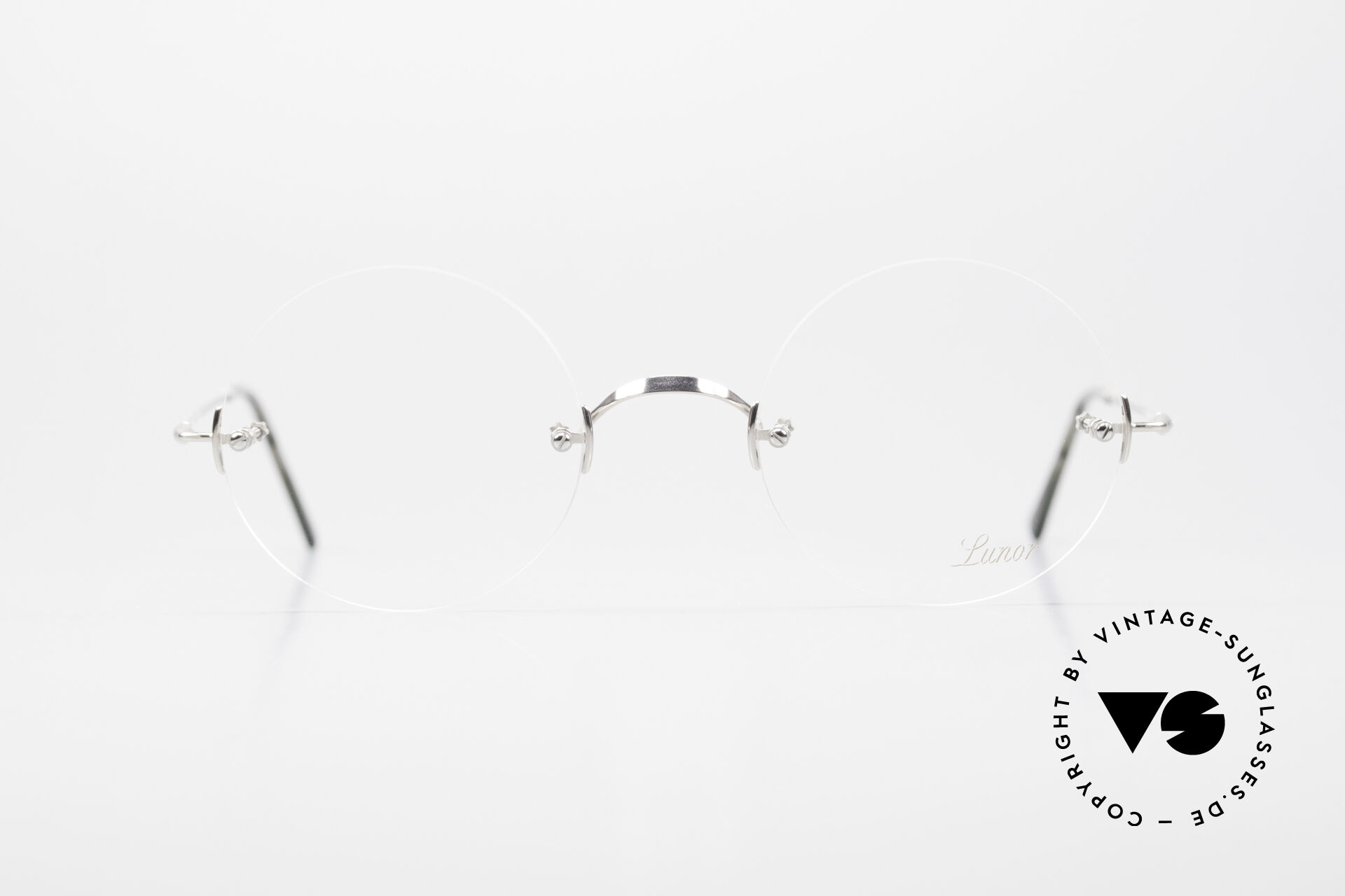Glasses Lunor Classic Round PP The Rimless Steve Jobs Glasses