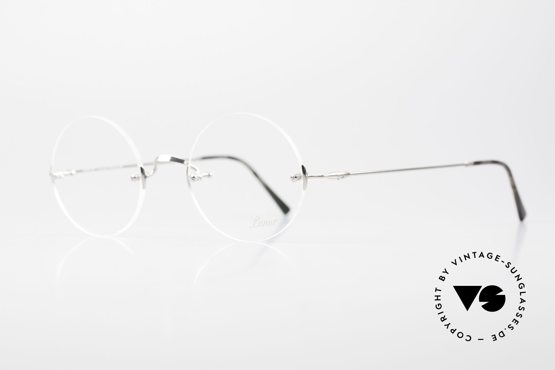 Glasses Lunor Classic Round PP The Rimless Steve Jobs Glasses