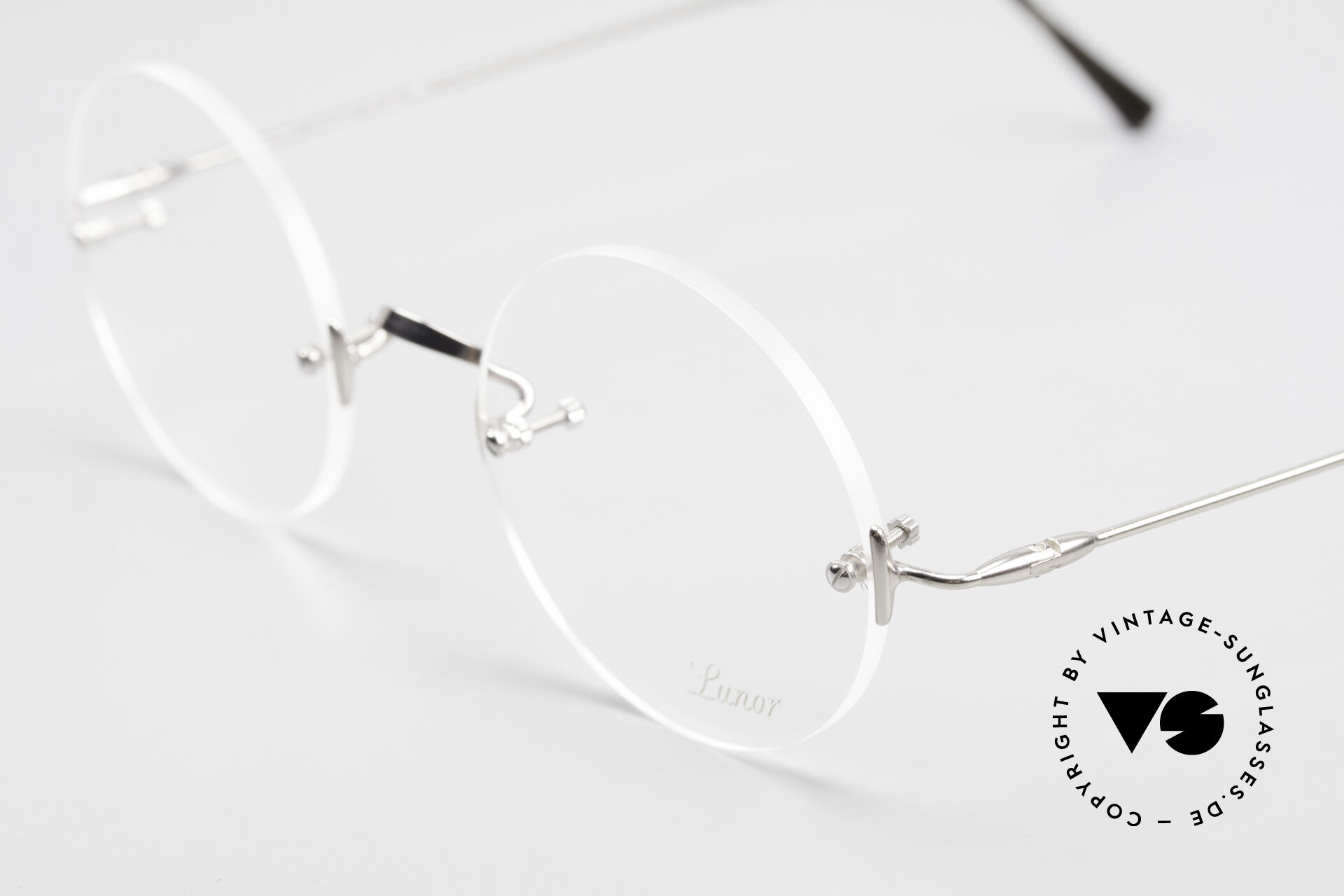 Glasses Lunor Classic Round PP The Rimless Steve Jobs Glasses