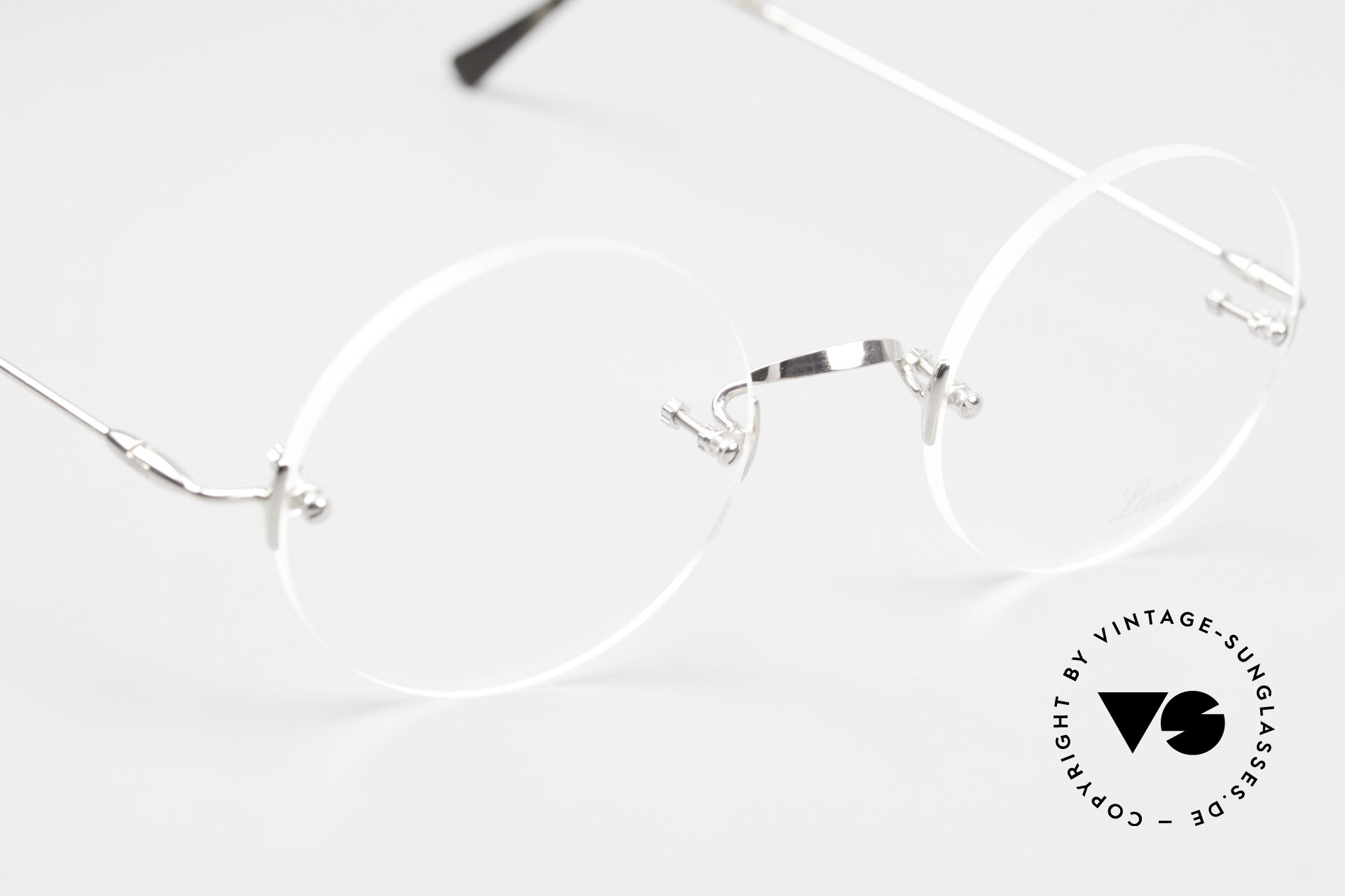 Glasses Lunor Classic Round PP The Rimless Steve Jobs Glasses
