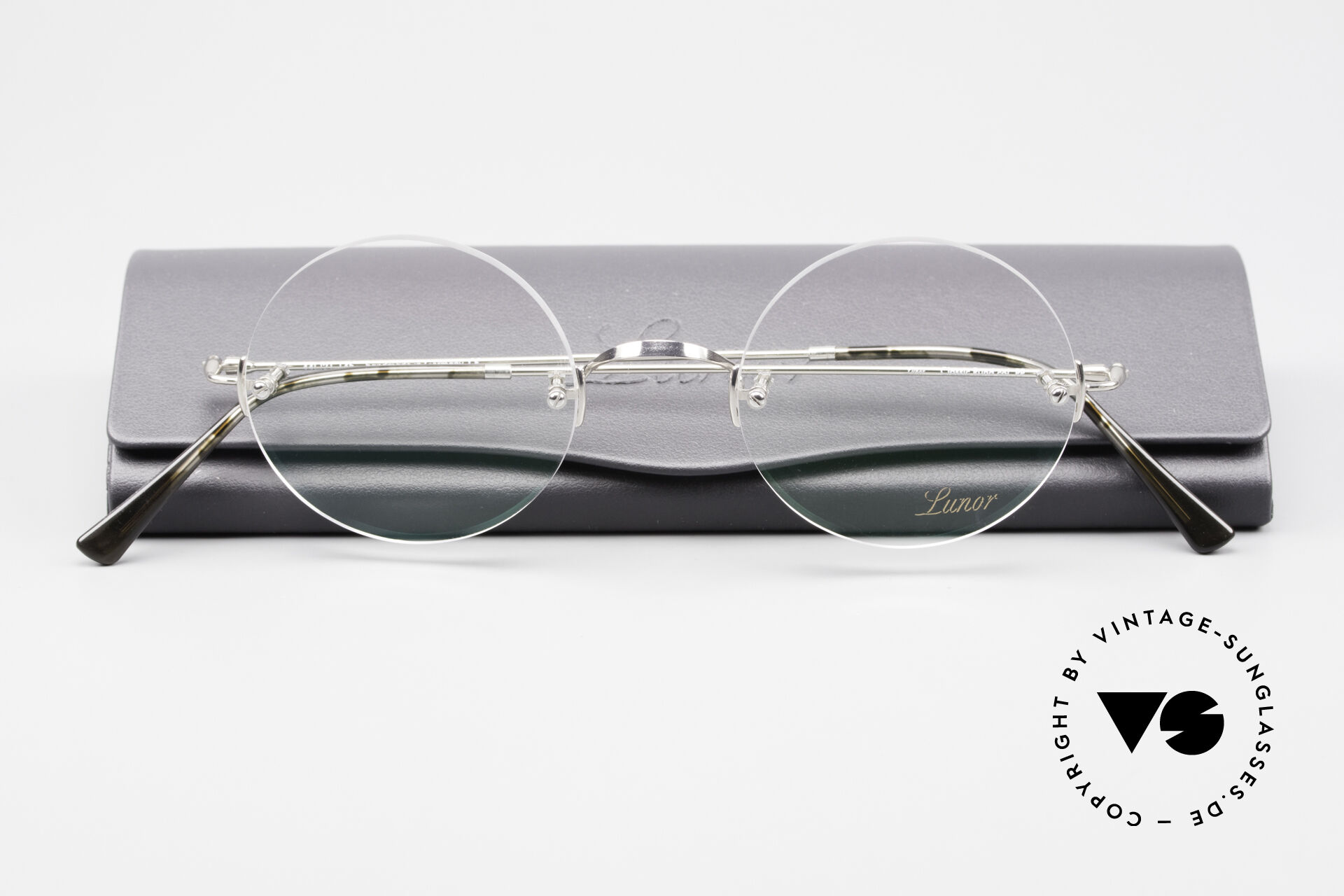 Glasses Lunor Classic Round PP The Rimless Steve Jobs Glasses