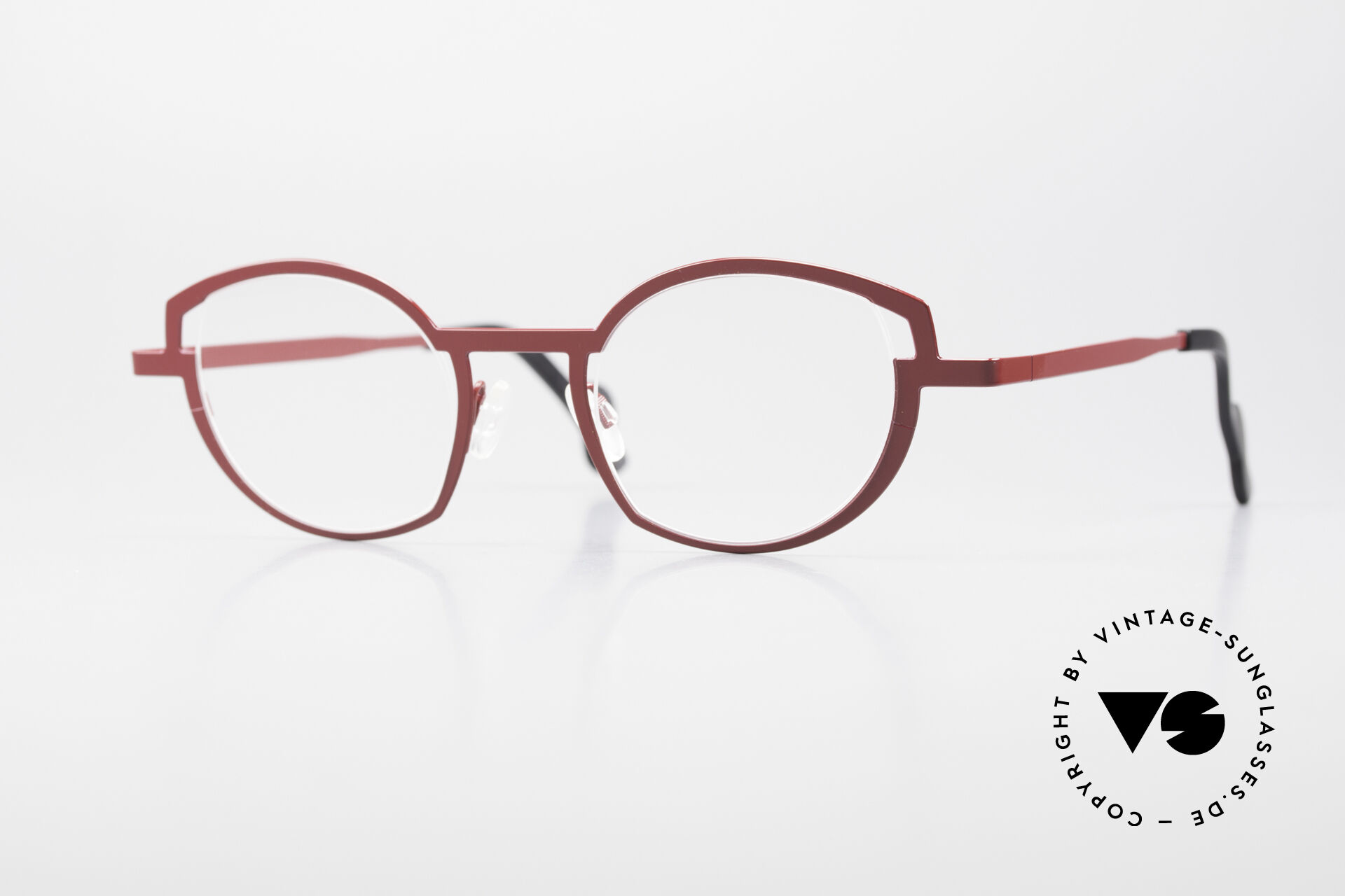 Glasses Theo Belgium Change Women's Glasses Large Size Red