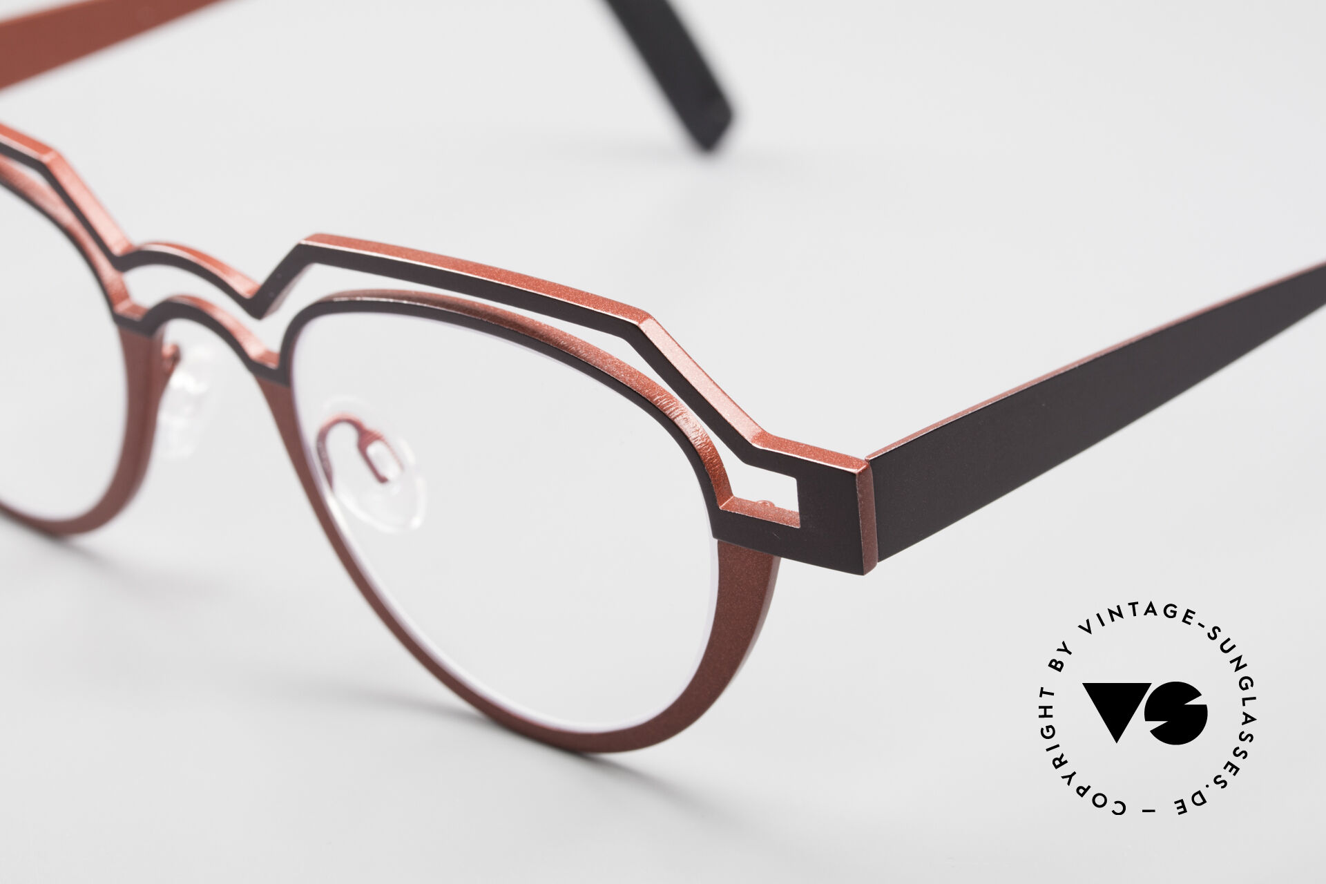 Glasses Theo Belgium Percé Designer Specs Panto Titanium