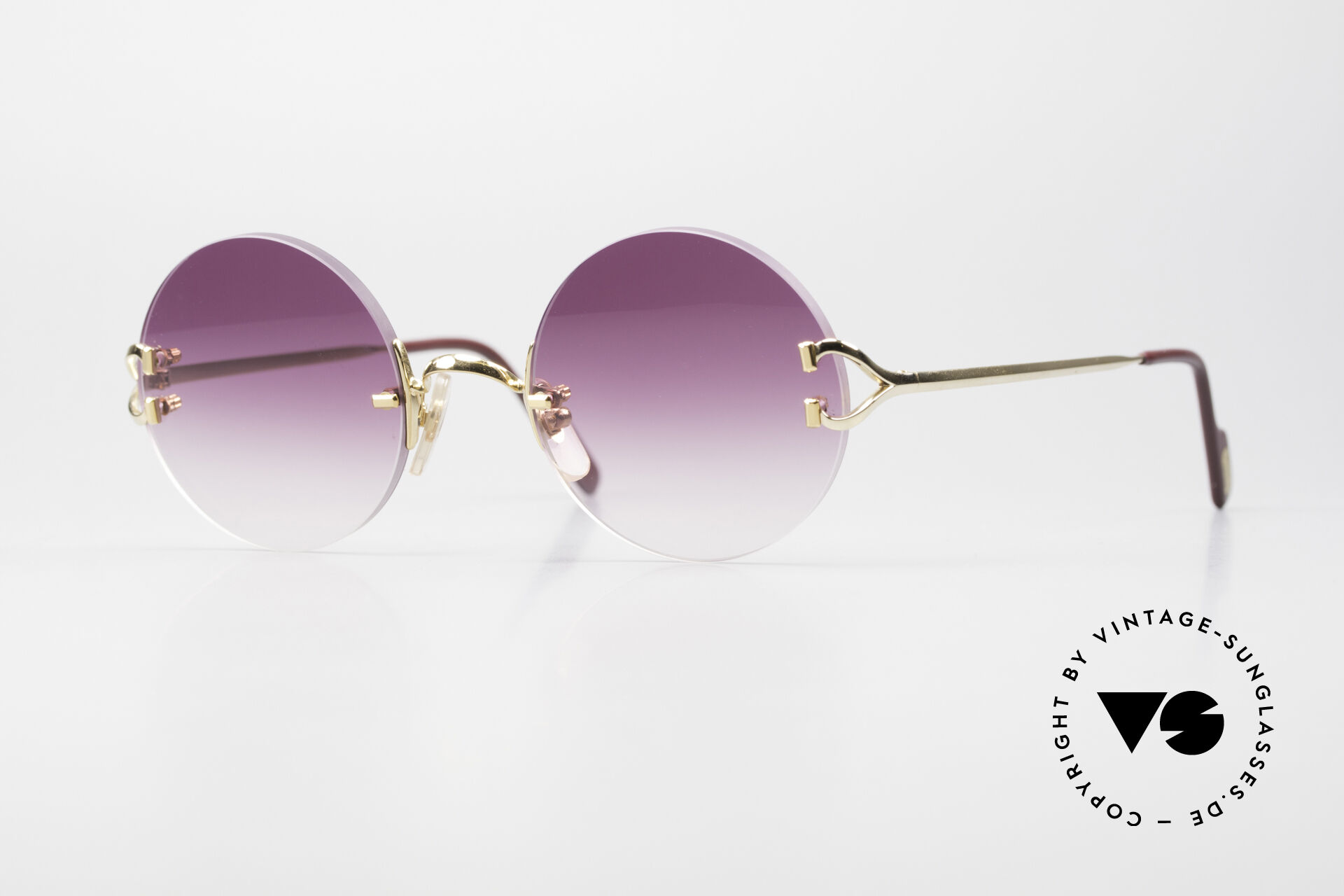 Sunglasses Cartier Madison Limited One Of A Kind Purple Customized