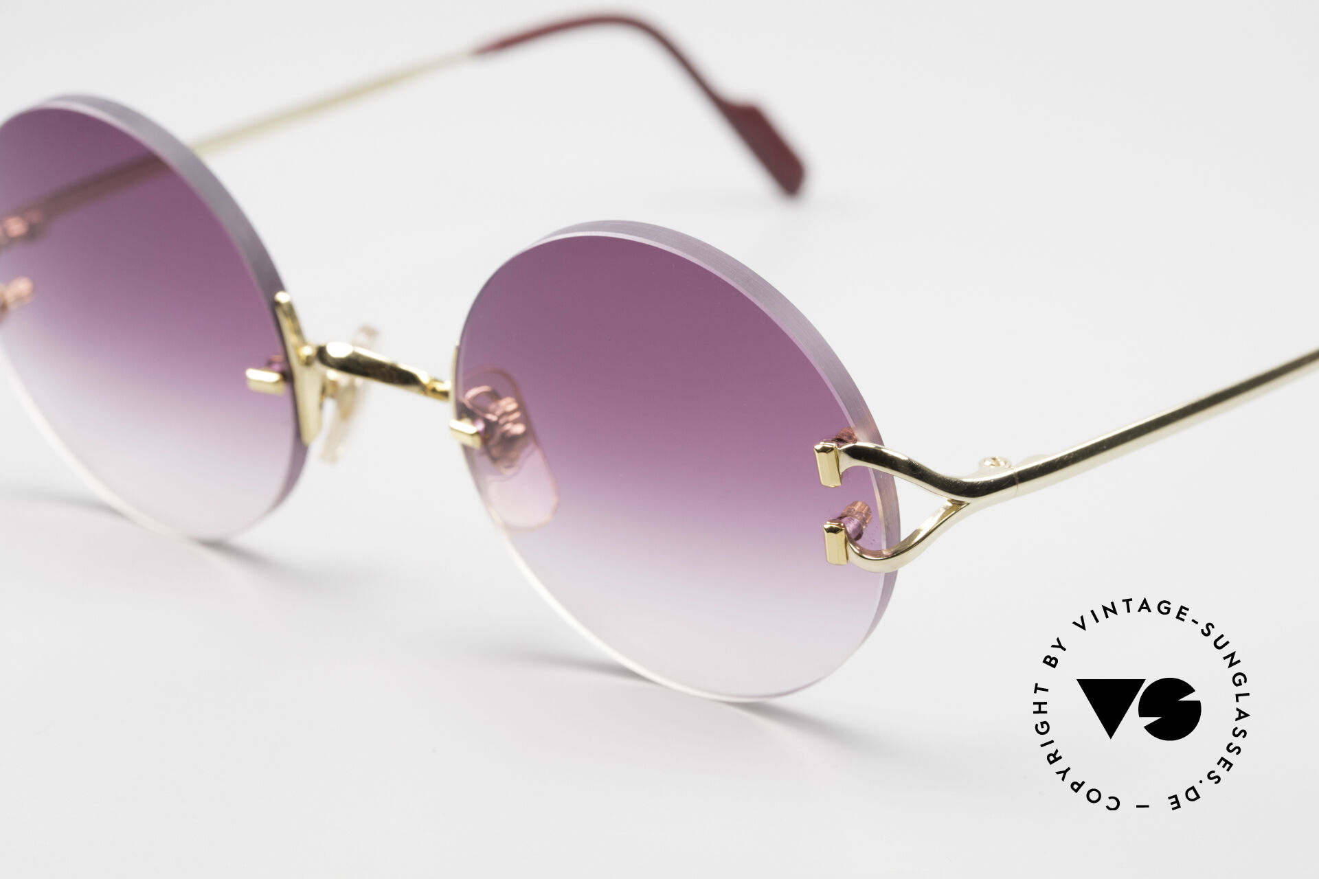 Sunglasses Cartier Madison Limited One Of A Kind Purple Customized