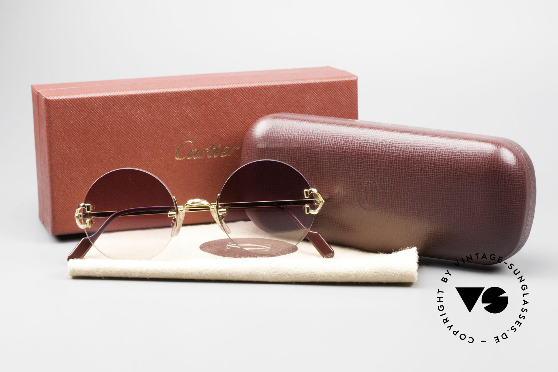 Sunglasses Cartier Madison Limited One Of A Kind Purple Customized