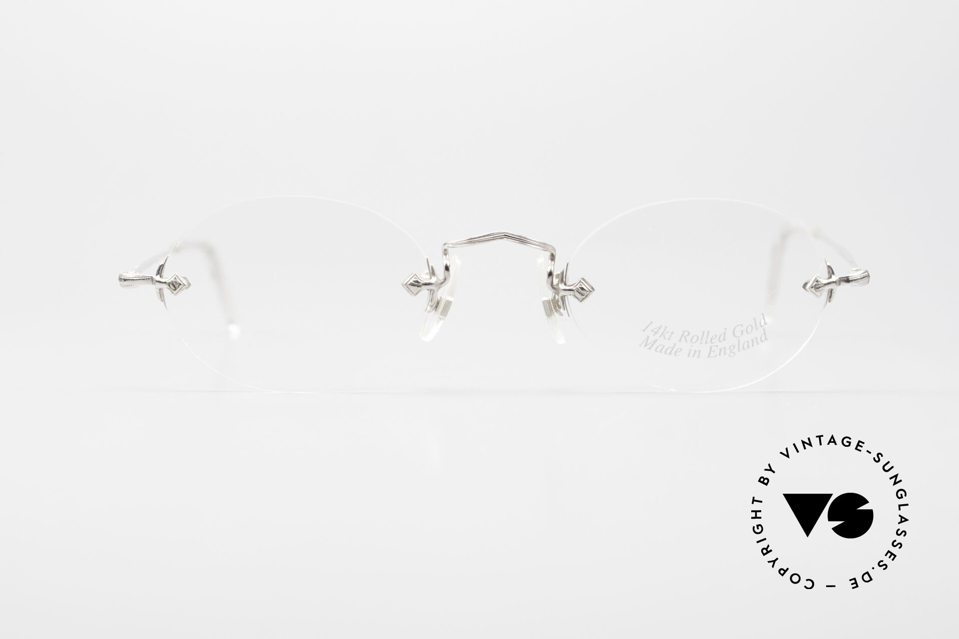 Glasses Savile Row Rimless Rimless 14k Gold Filled Frame