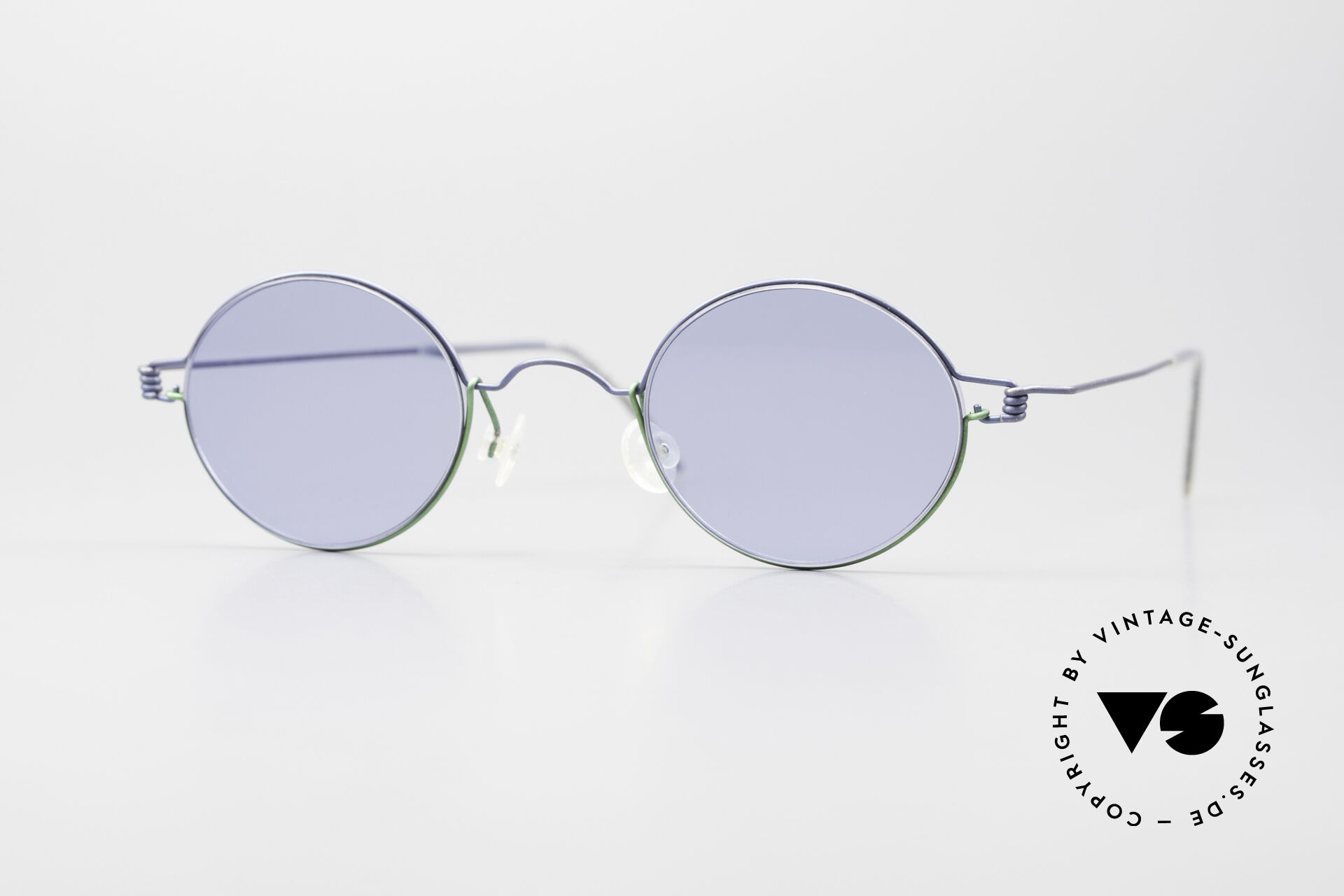 Sunglasses Lindberg Corona Air Titan Rim Round Titanium Frame Unisex