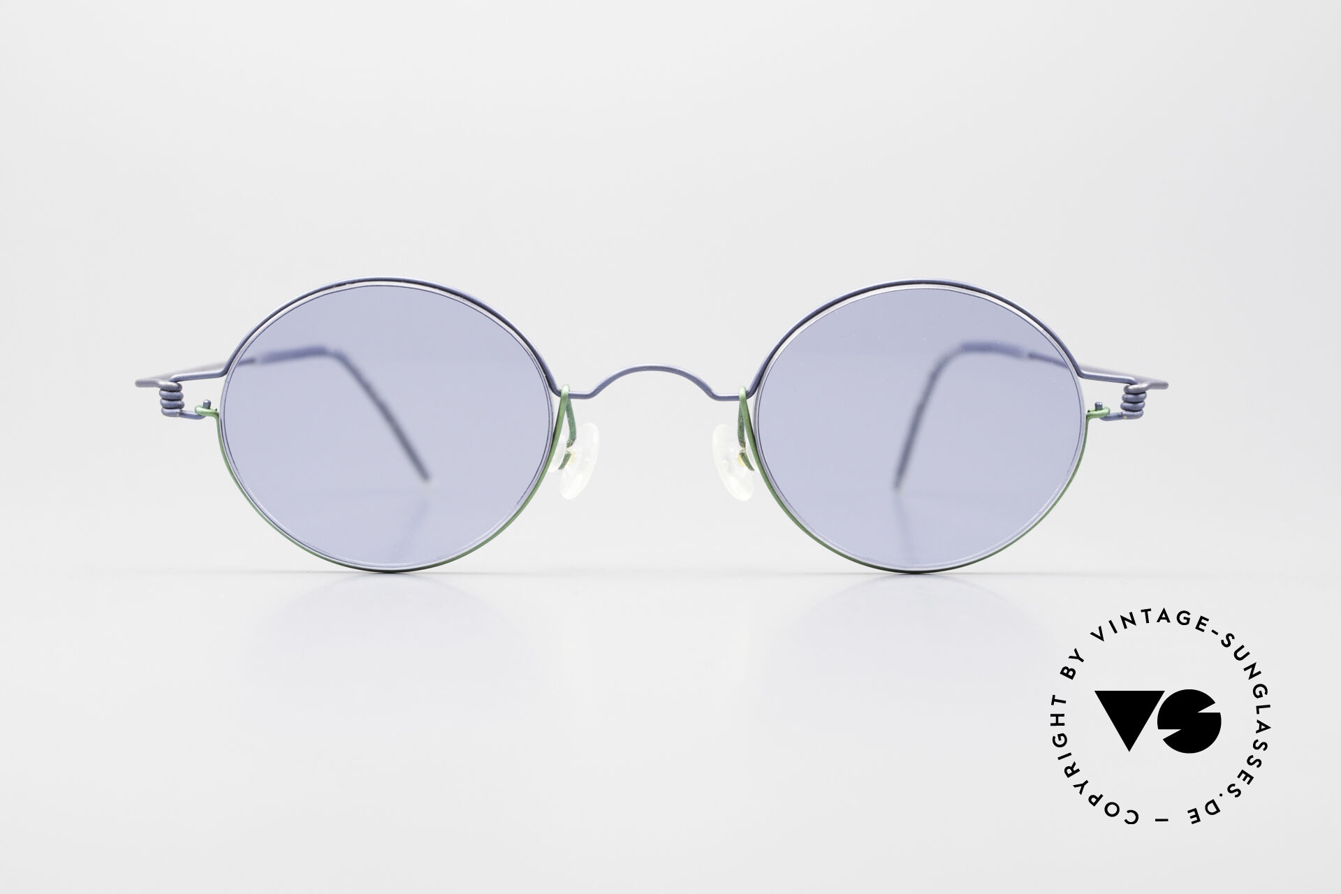 Sunglasses Lindberg Corona Air Titan Rim Round Titanium Frame Unisex