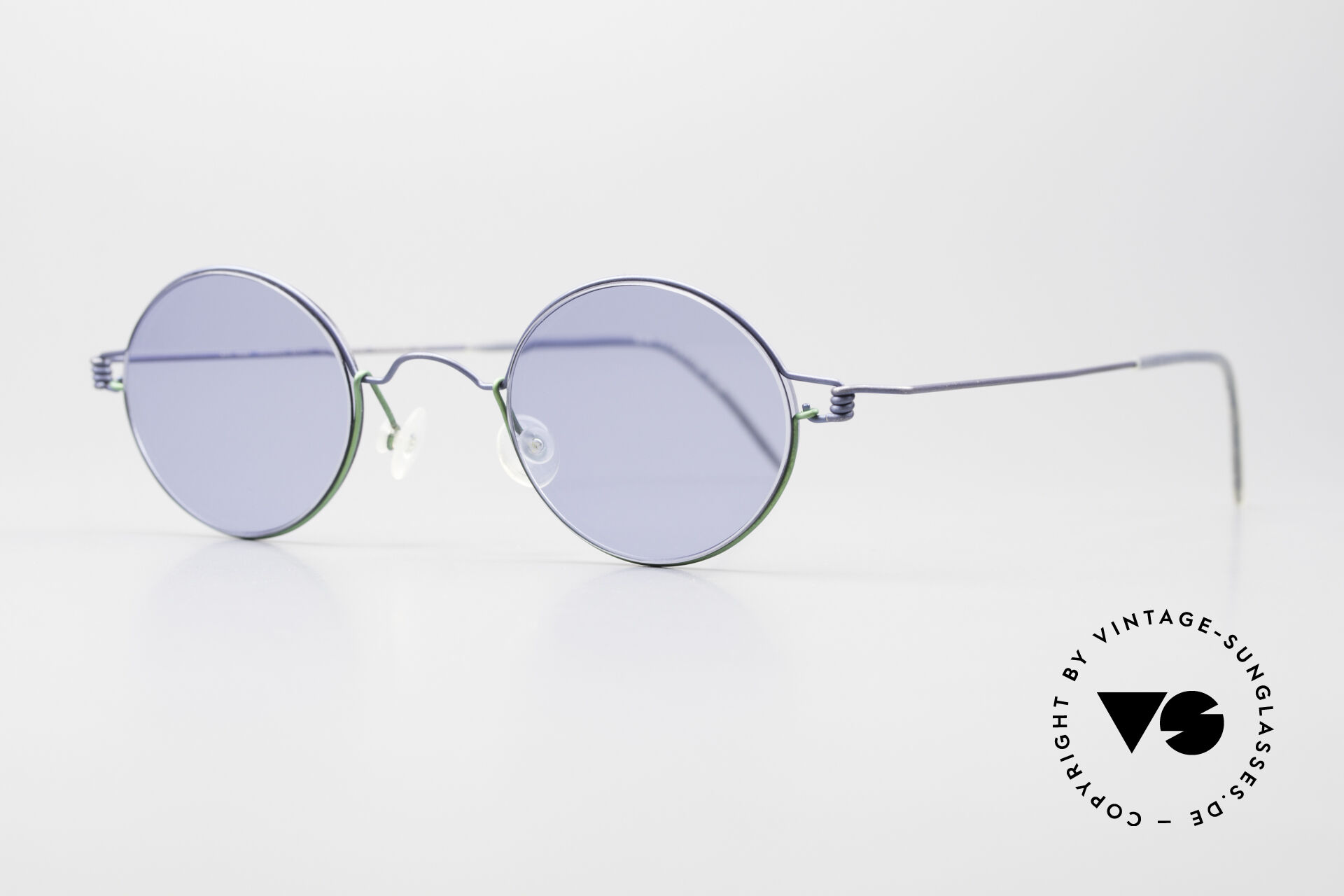 Sunglasses Lindberg Corona Air Titan Rim Round Titanium Frame Unisex