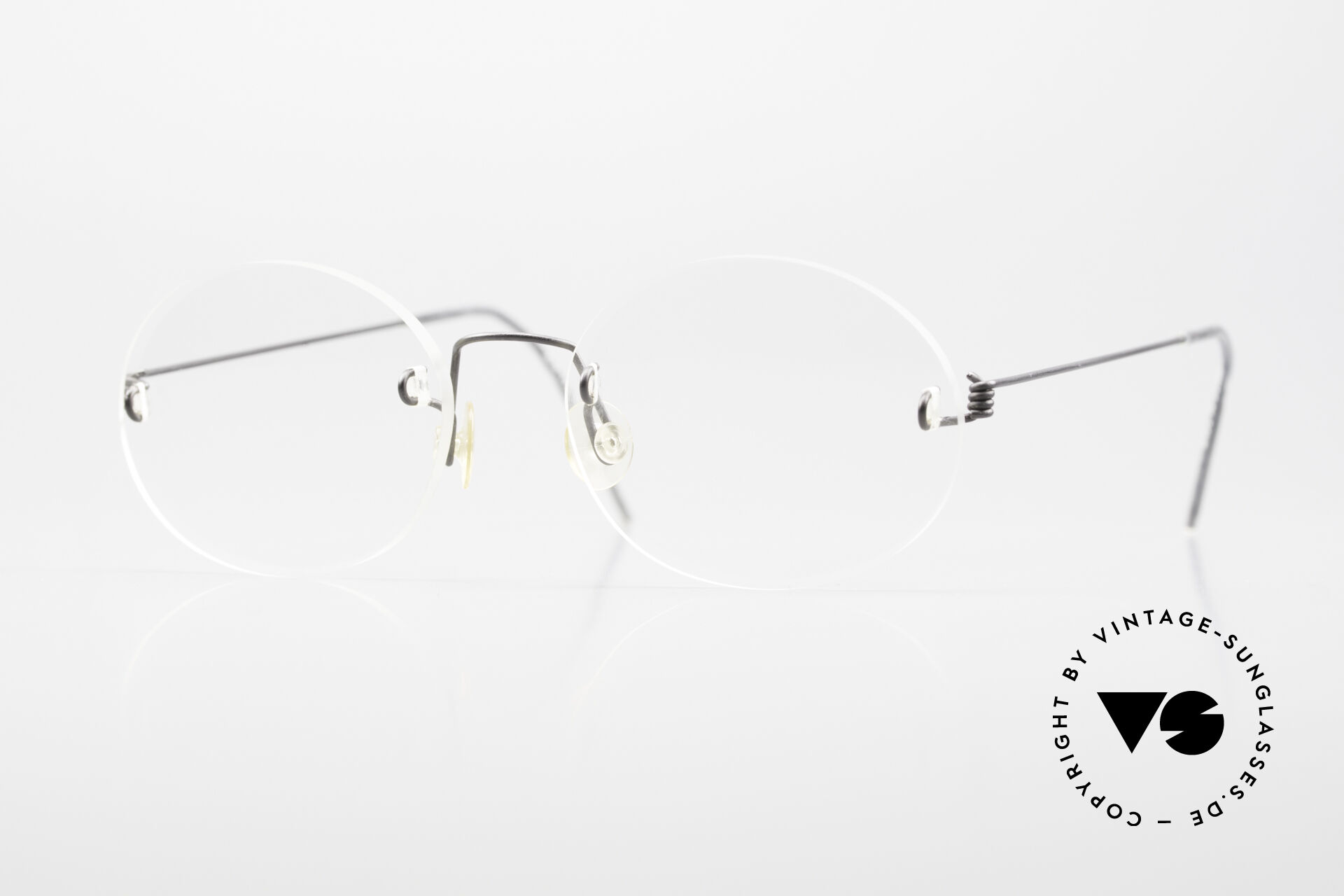 Glasses Lindberg Air Titan 213 Rimless Frame 90's Specs