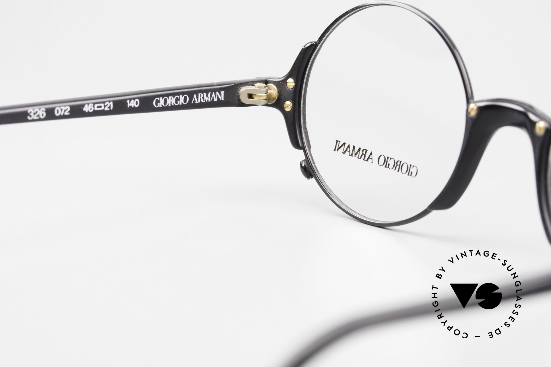 Glasses Giorgio Armani 326 Round 90's Designer Specs