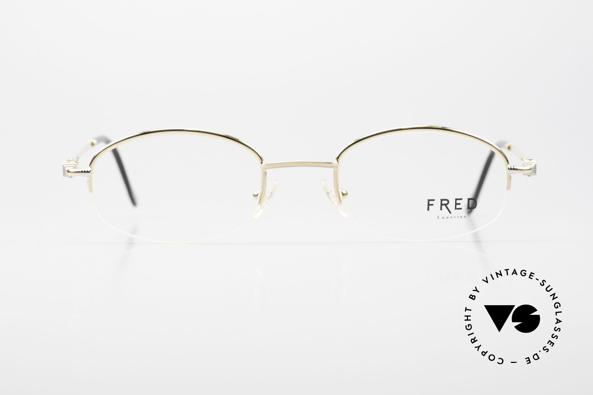 Glasses Fred Baleares Rare Oval Luxury Eyeglasses