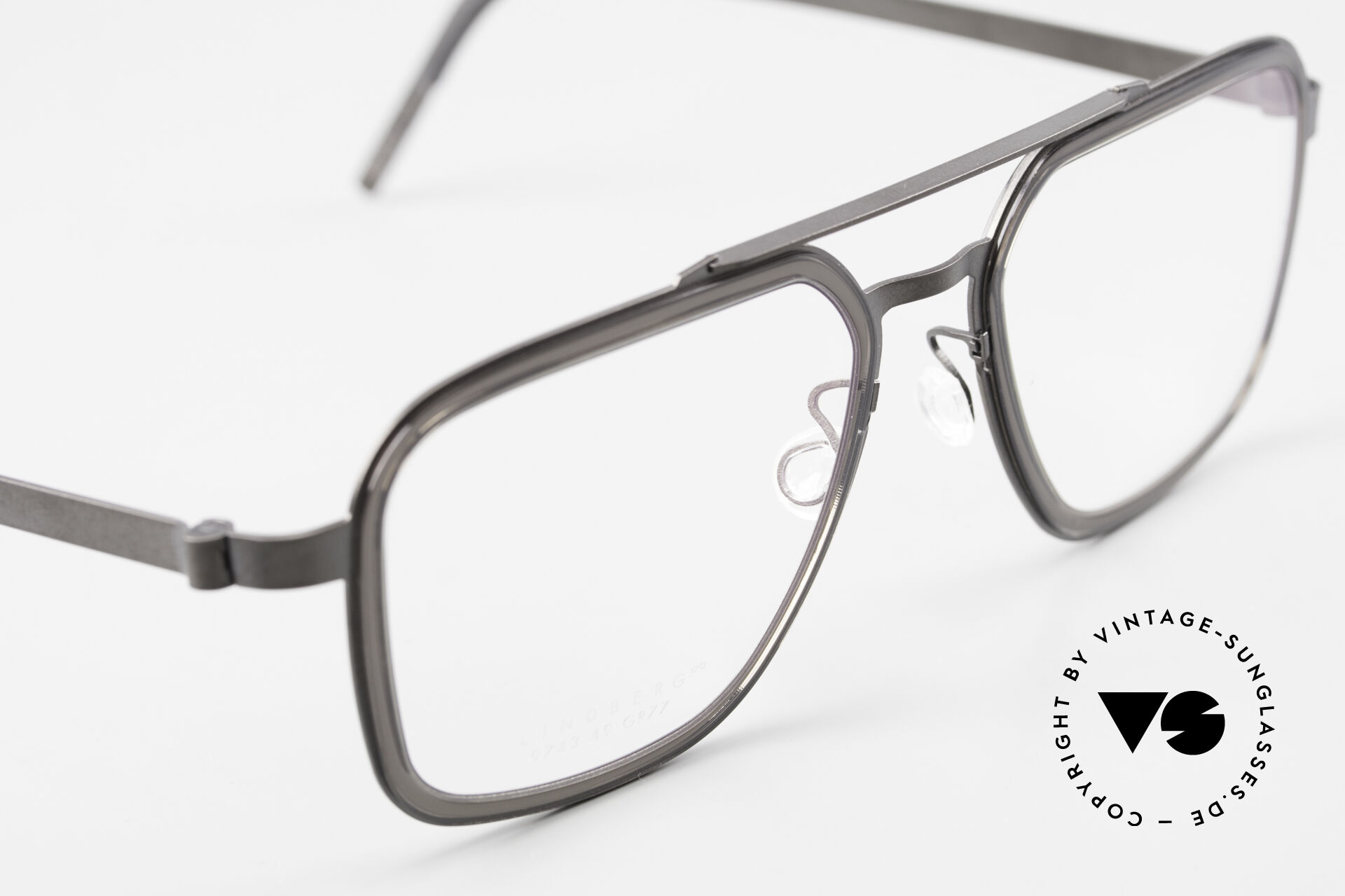 Glasses Lindberg 9743 Strip Titanium Men's Designer Eyeglasses