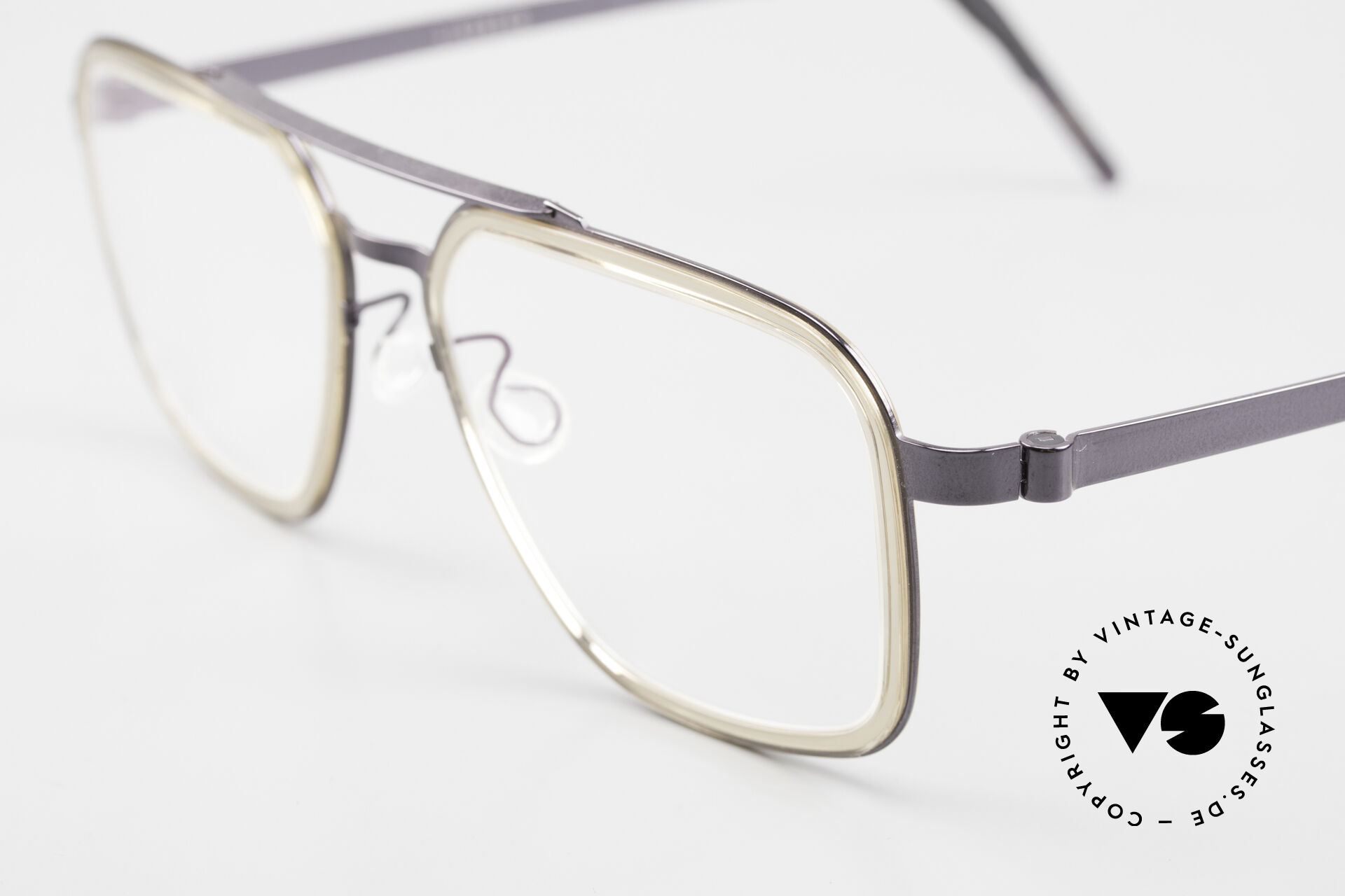 Glasses Lindberg 9743 Strip Titanium Men's Glasses Double Bridge