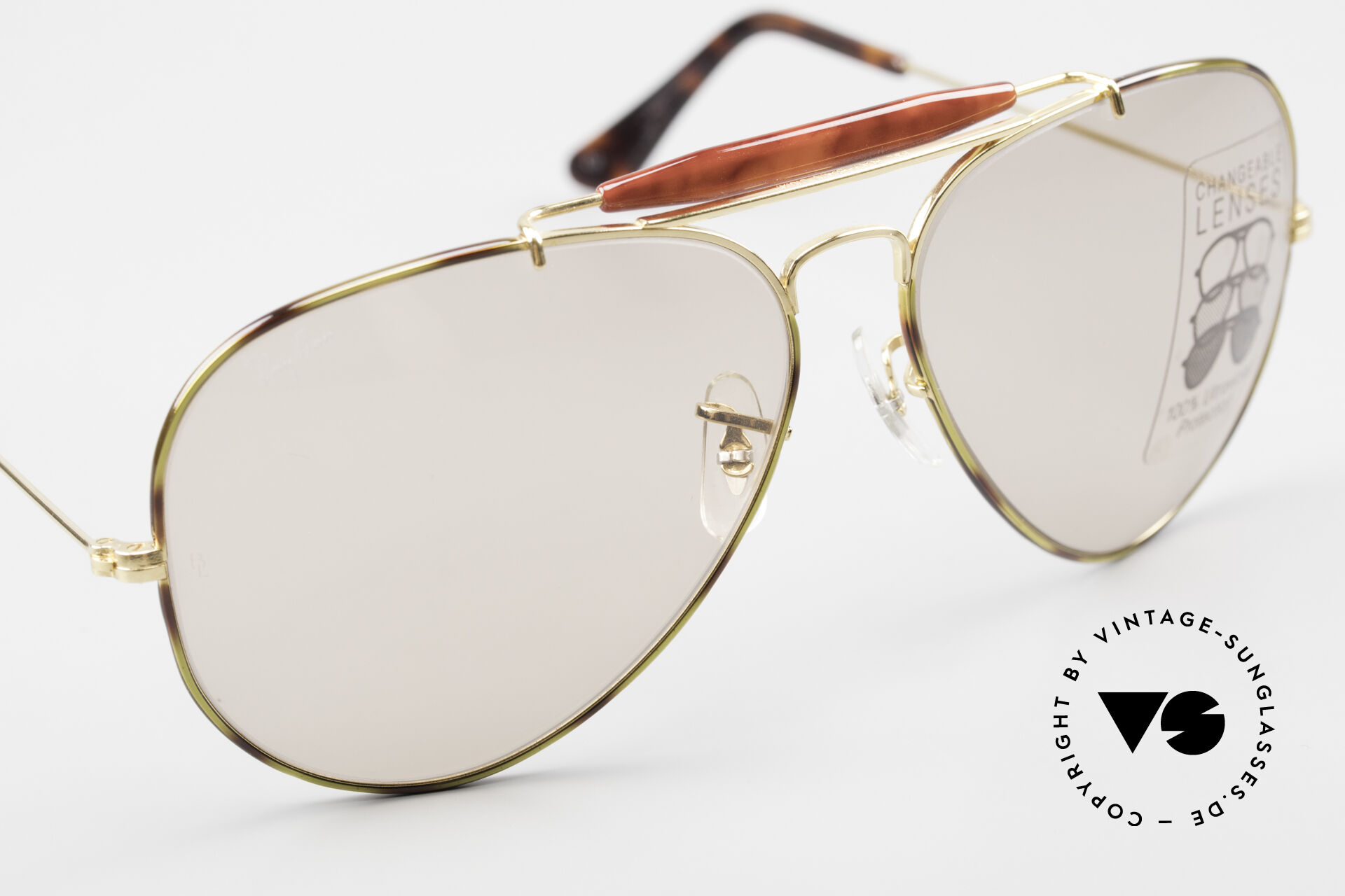 Sunglasses Ray Ban Outdoorsman II Tortuga Changeable Brown USA