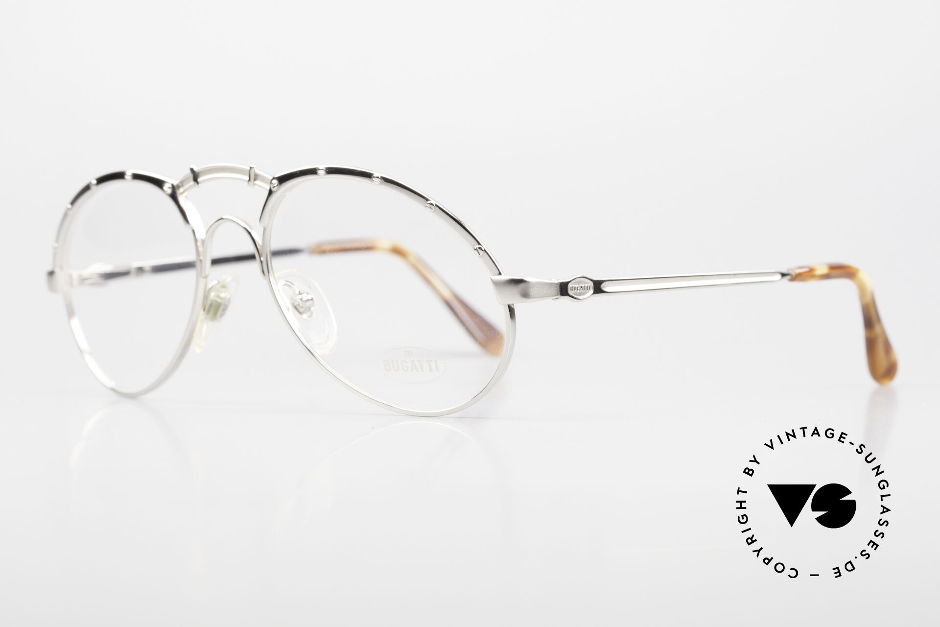 Glasses Bugatti 12004 Men's Glasses 80's Platinum