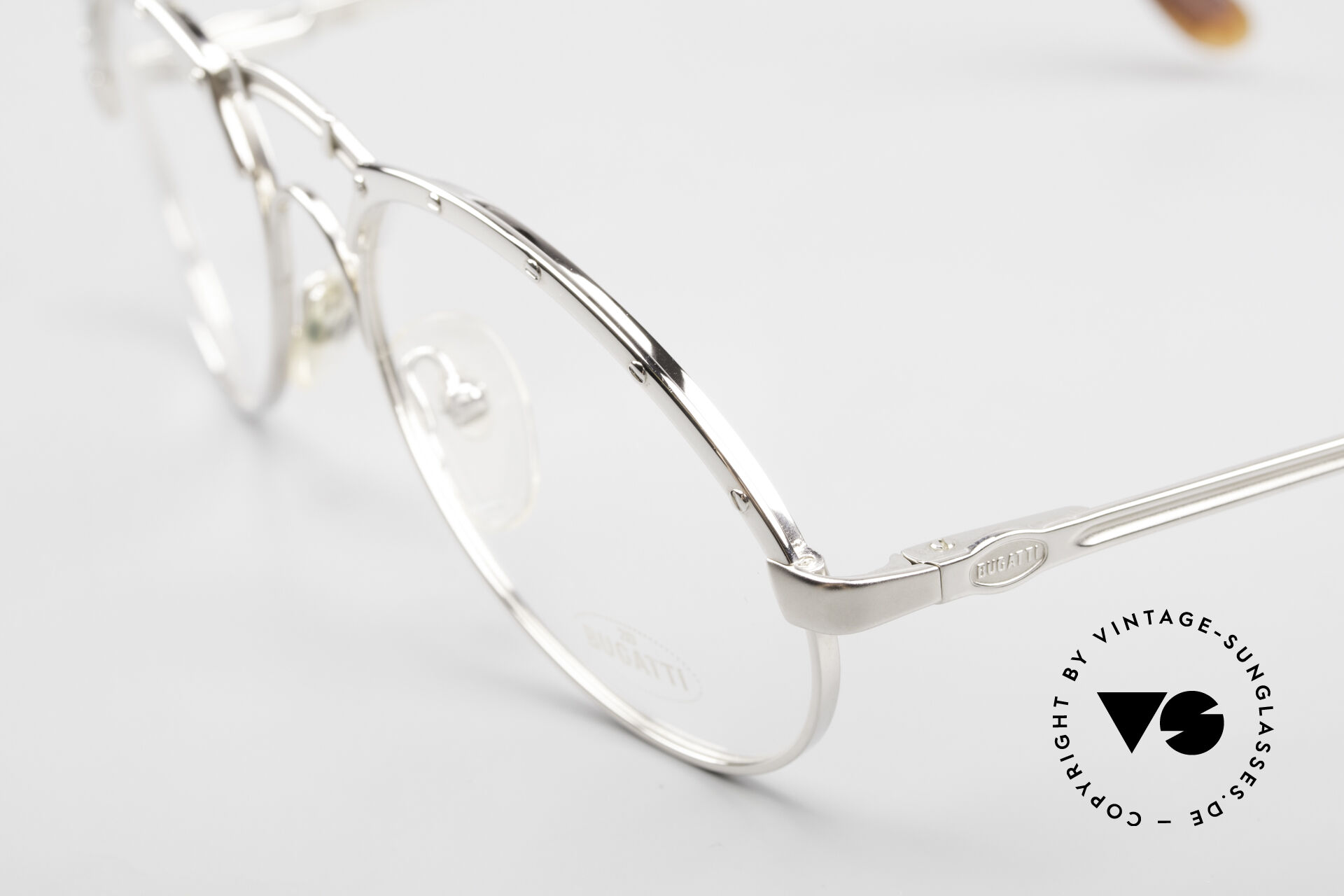 Glasses Bugatti 12004 Men's Glasses 80's Platinum