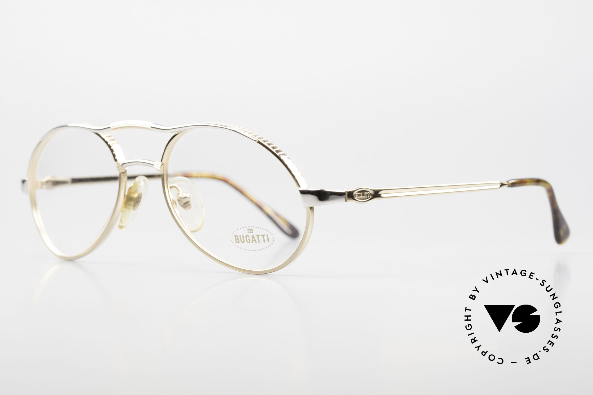 Glasses Bugatti 14008 Men's Glasses 80's Bicolor