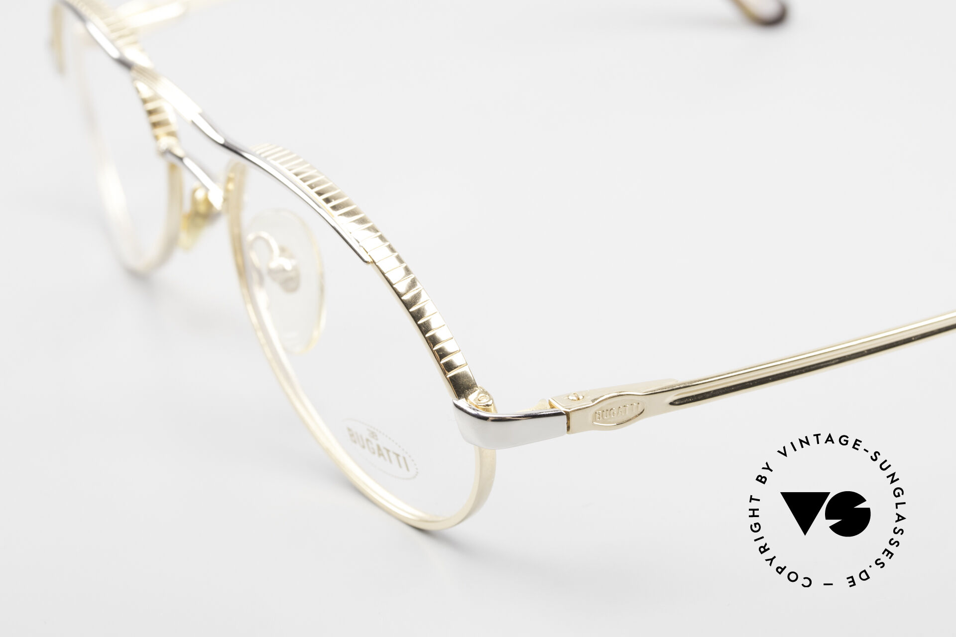 Glasses Bugatti 14008 Men's Glasses 80's Bicolor