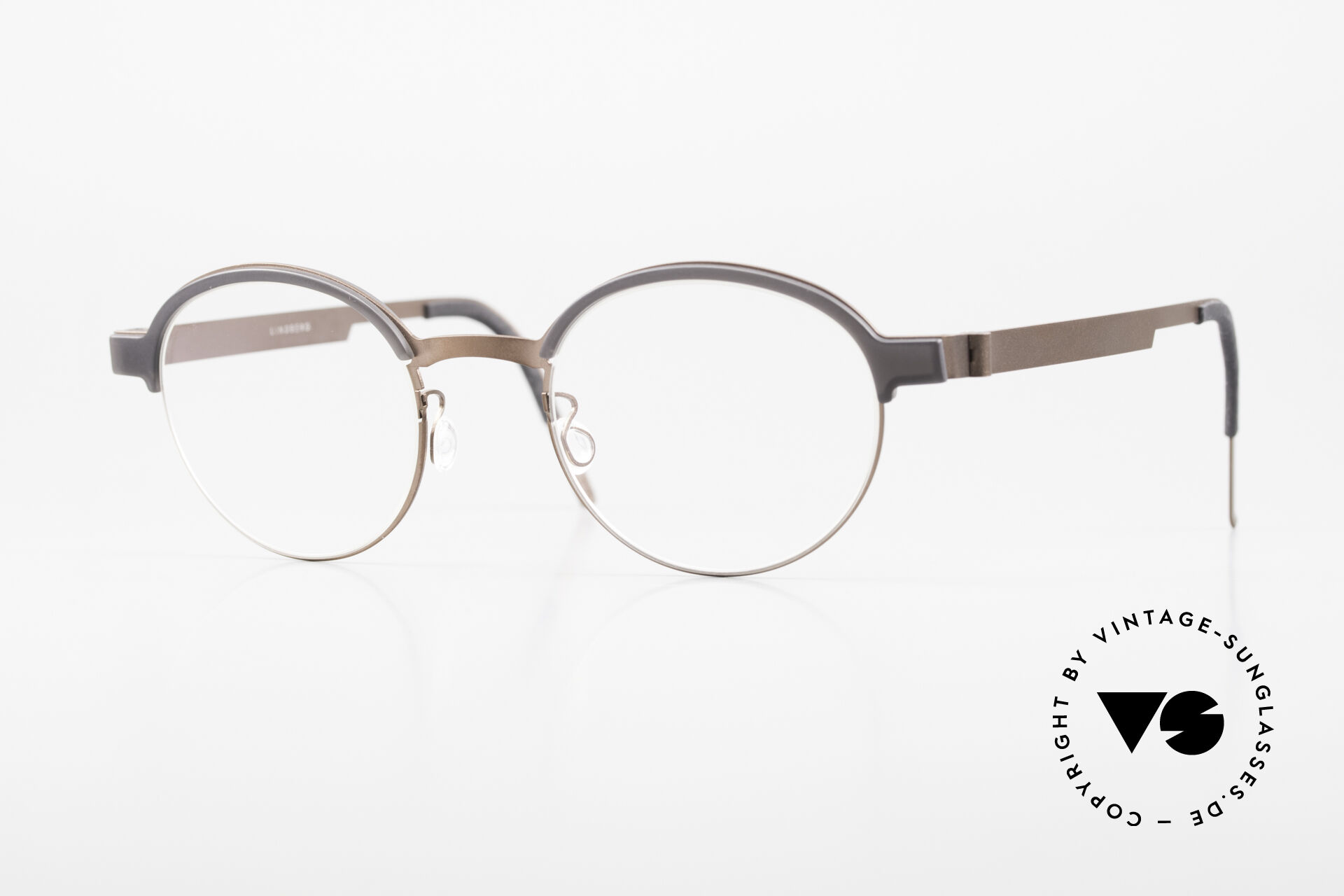 Glasses Lindberg 9840 Strip Titanium Panto Designer Glasses Men