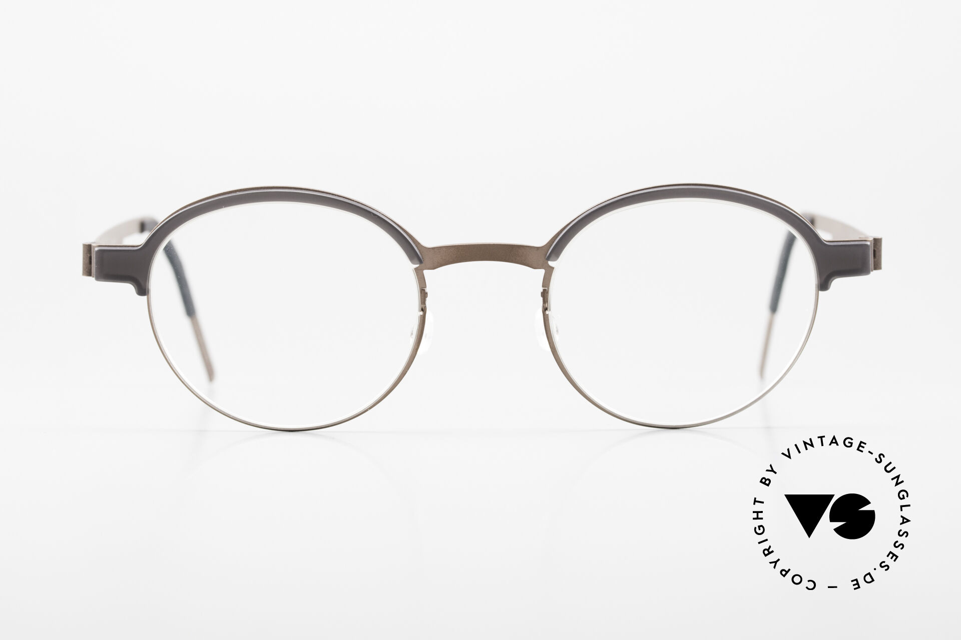 Glasses Lindberg 9840 Strip Titanium Panto Designer Glasses Men