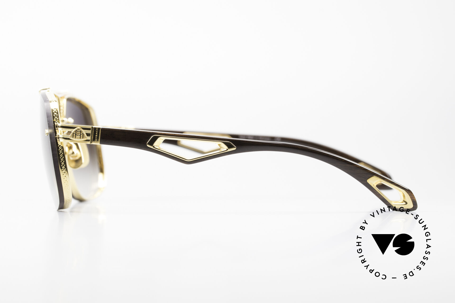 Sunglasses Maybach The King II Men's XL Luxury Shades 24kt