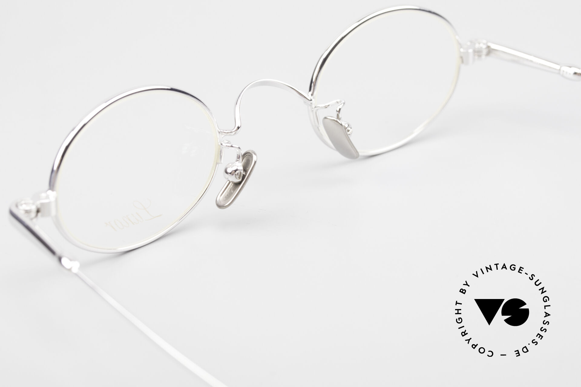 Glasses Lunor V 101 Small Oval Frame Platinum