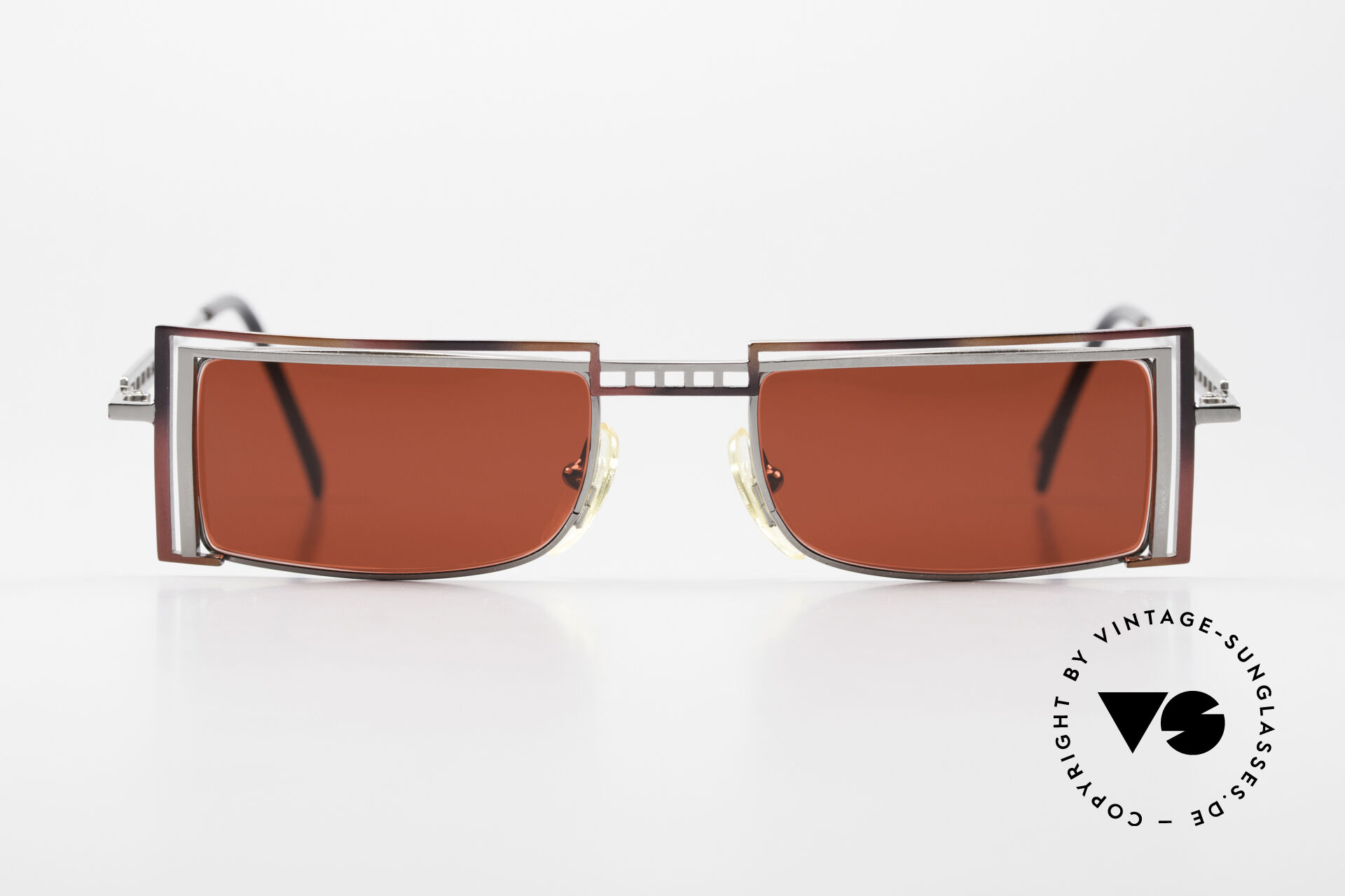 Sunglasses Casanova LC5 Square Gaudy 3D Red Lenses