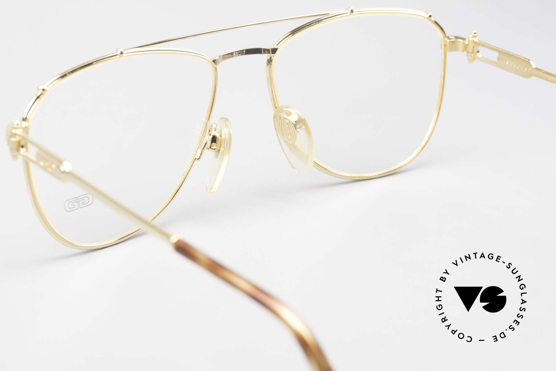 Glasses Gerald Genta Gold & Gold 03 Gold Plated Aviator Frame