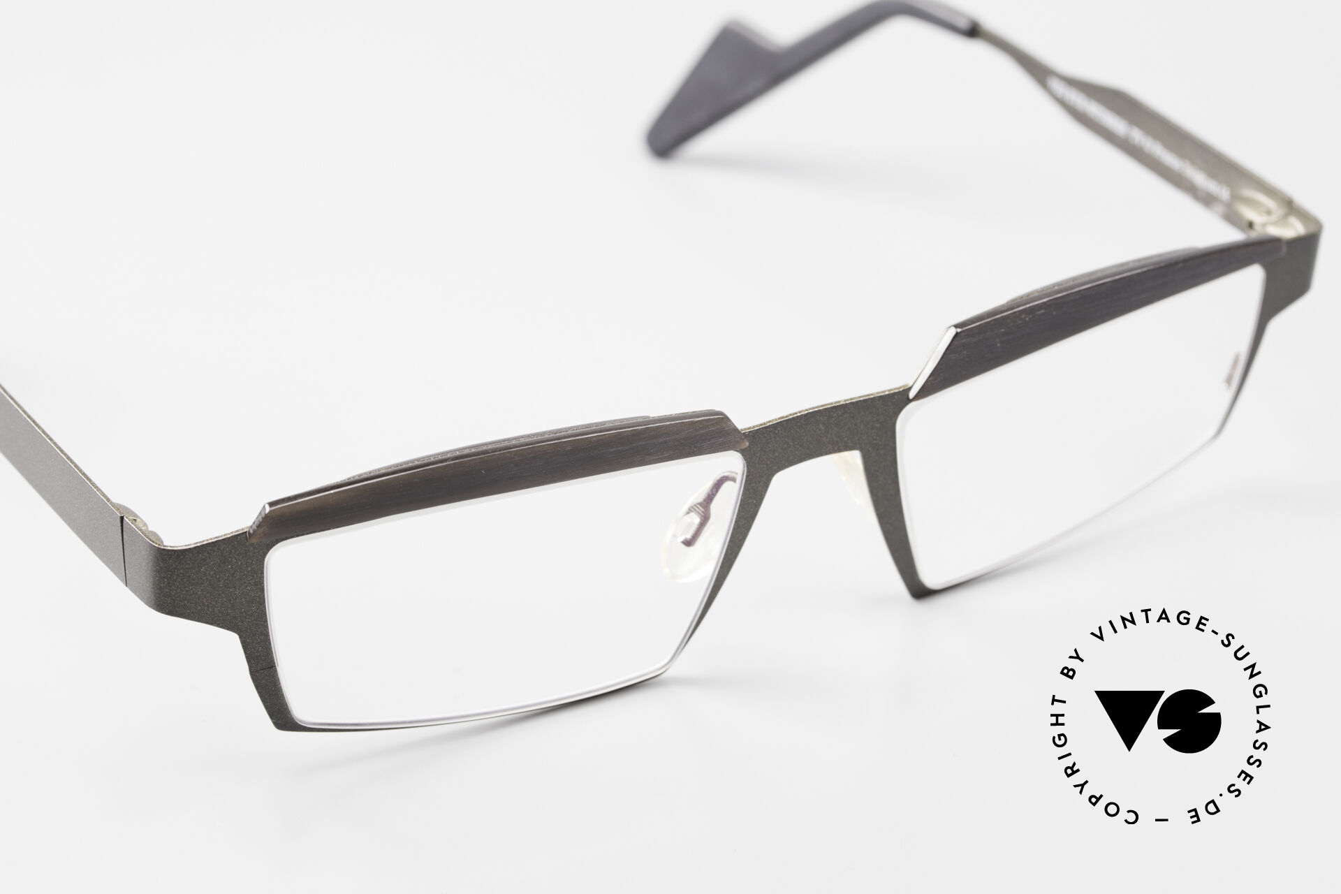 Glasses Theo Belgium Eye-Witness TV Pure Titanium & Horn Frame