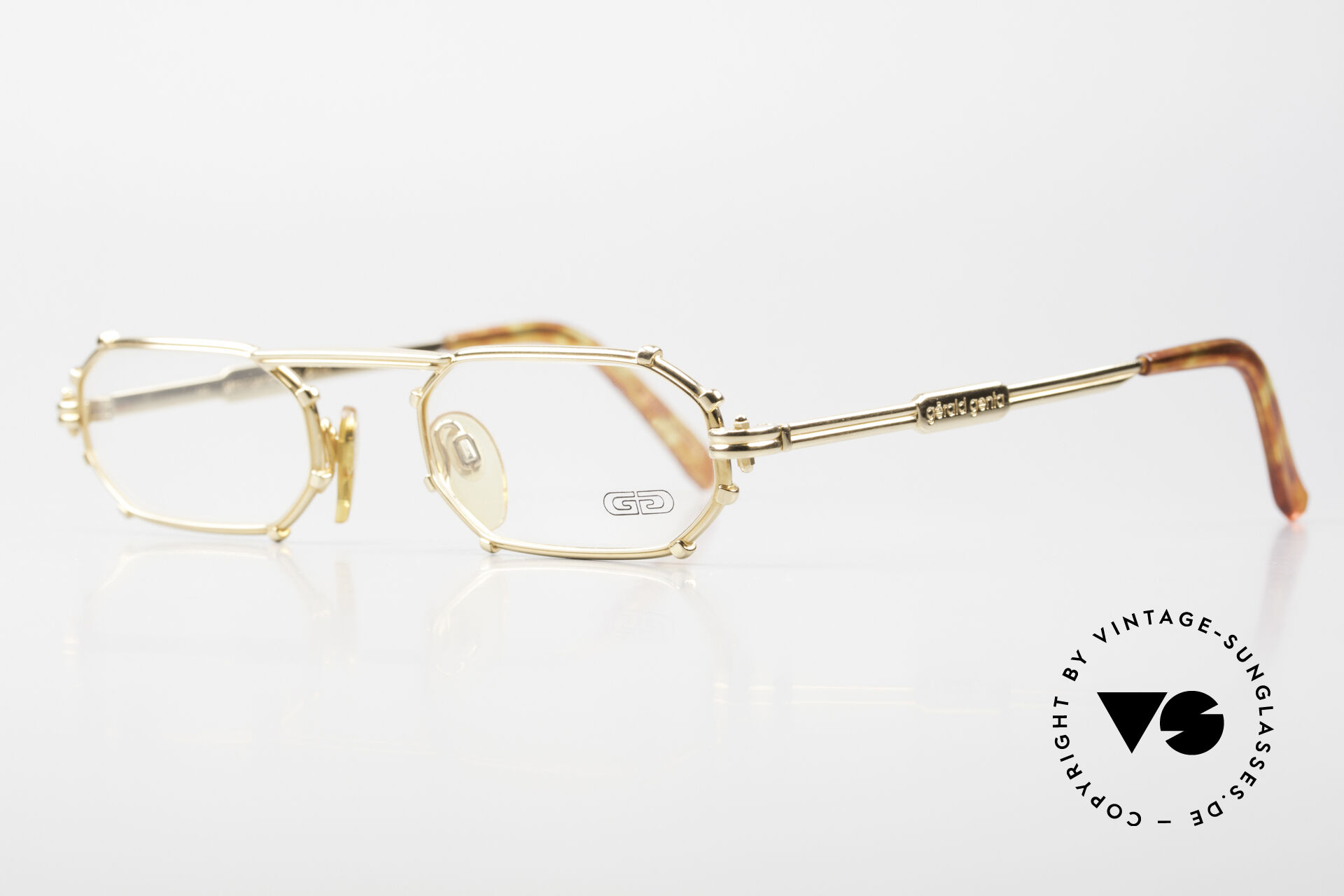 Glasses Gerald Genta Gold & Gold 02 24ct Vintage Specs Unisex