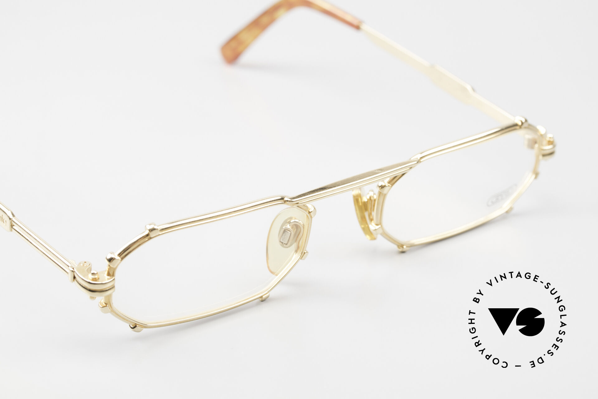 Glasses Gerald Genta Gold & Gold 02 24ct Vintage Specs Unisex