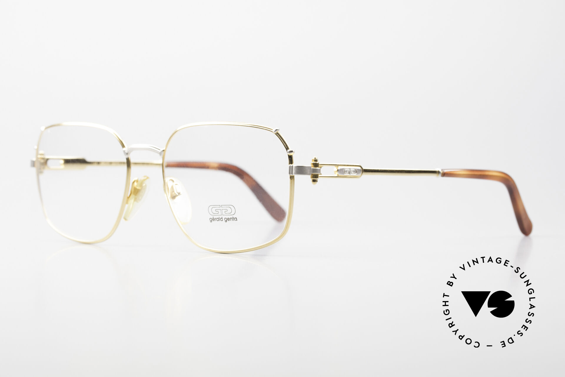 Glasses Gerald Genta Gold & Gold 08 90's Precious Metal Frame