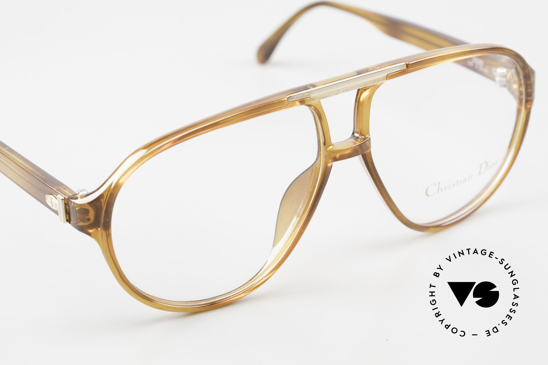 Glasses Christian Dior 2457 80's Optyl Aviator Frame