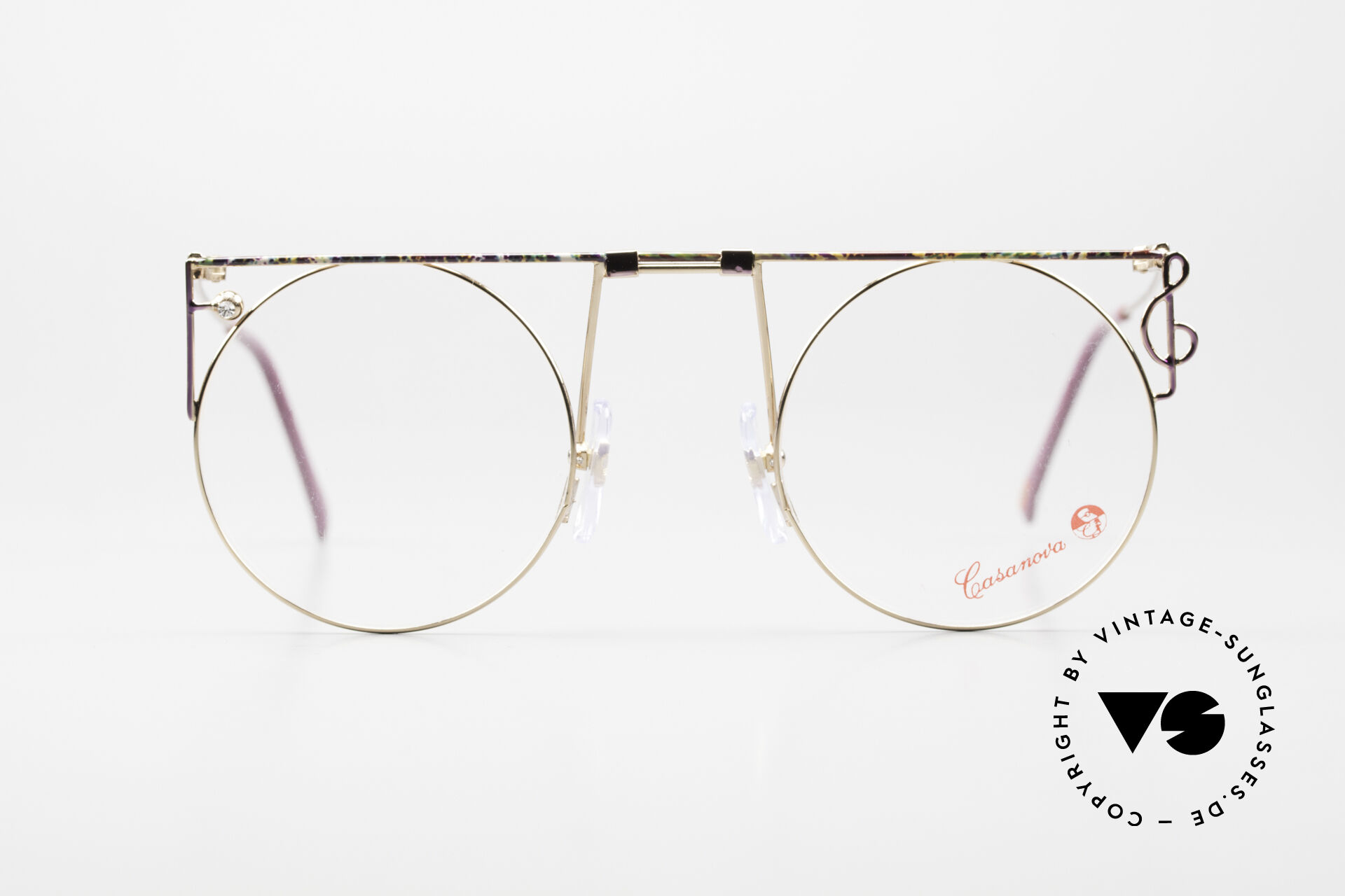 Glasses Casanova MTC 8 With Glittering Rhinestone